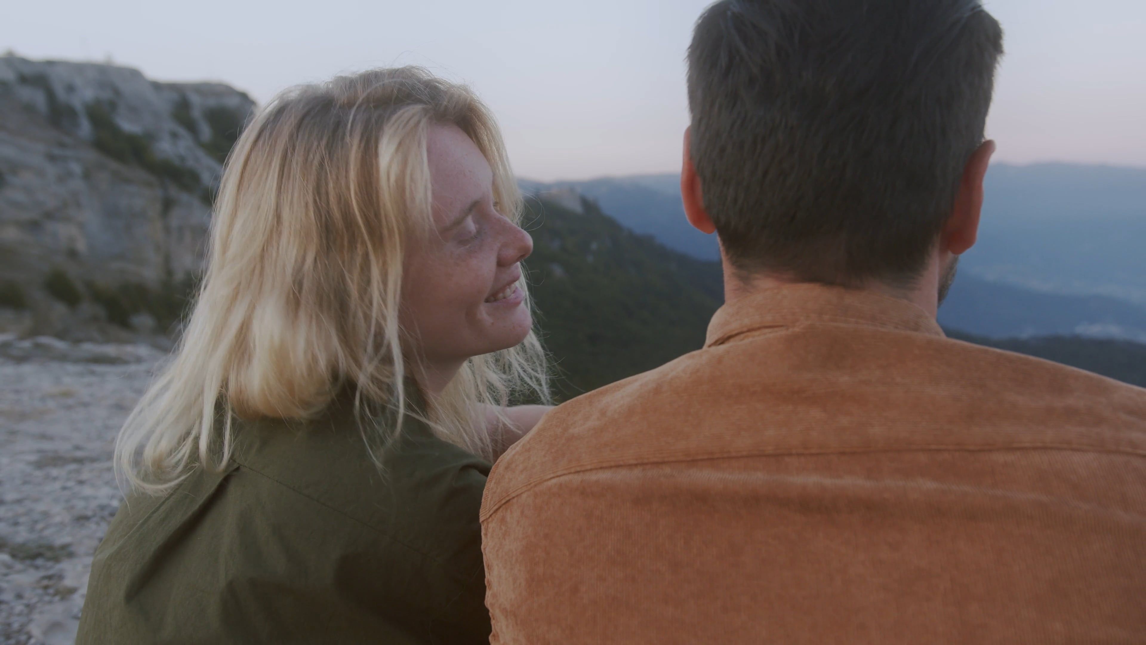 A Woman Lying Down on a Person's Shoulder Free Stock Video Footage ...