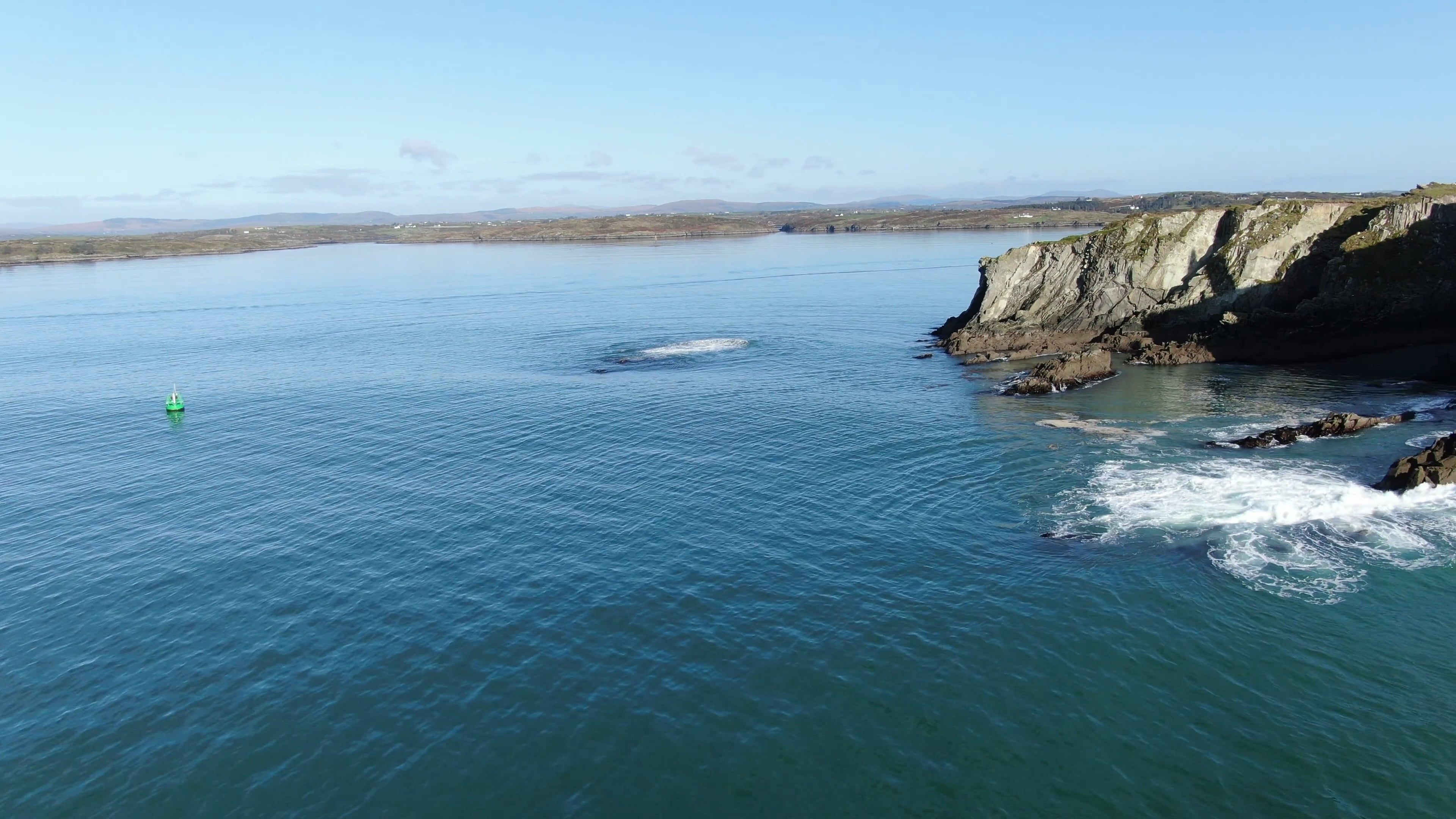 Aerial View of Cliff Shore · Free Stock Video