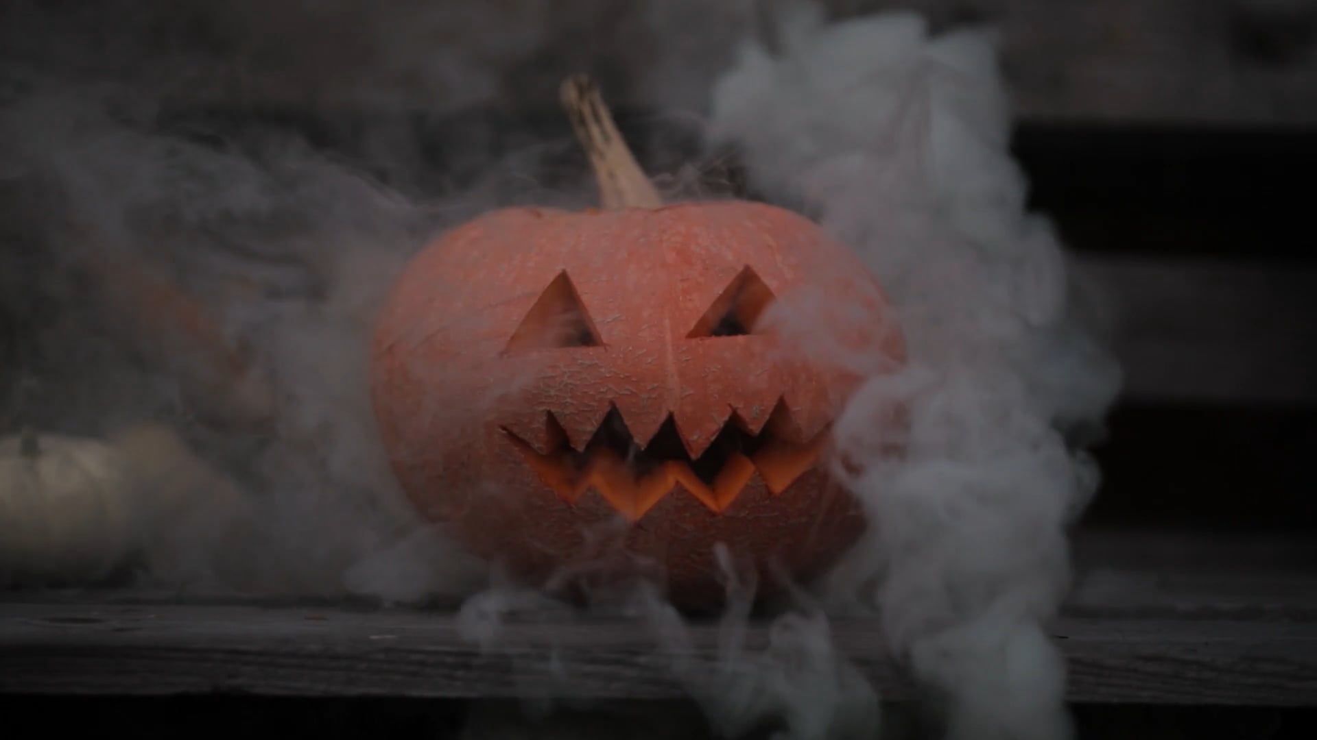 A Smoking Halloween Pumpkin Free Stock Video Footage, Royalty-Free 4K ...