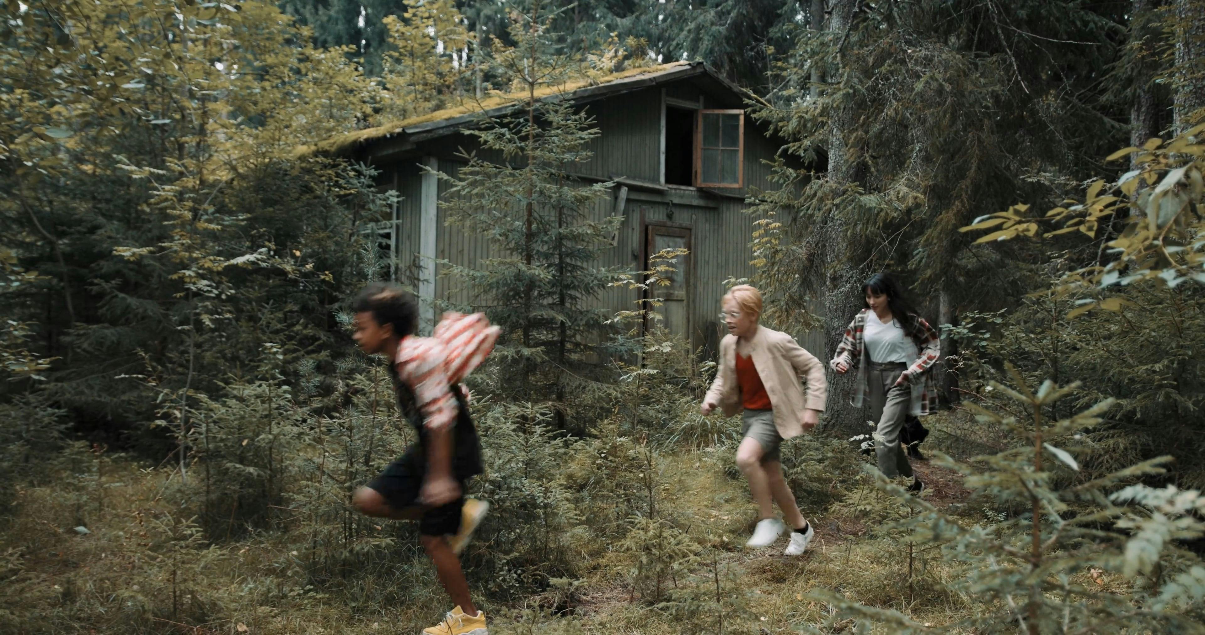 Creepy Clown Chasing Scared Teenagers Free Stock Video Footage, Royalty ...