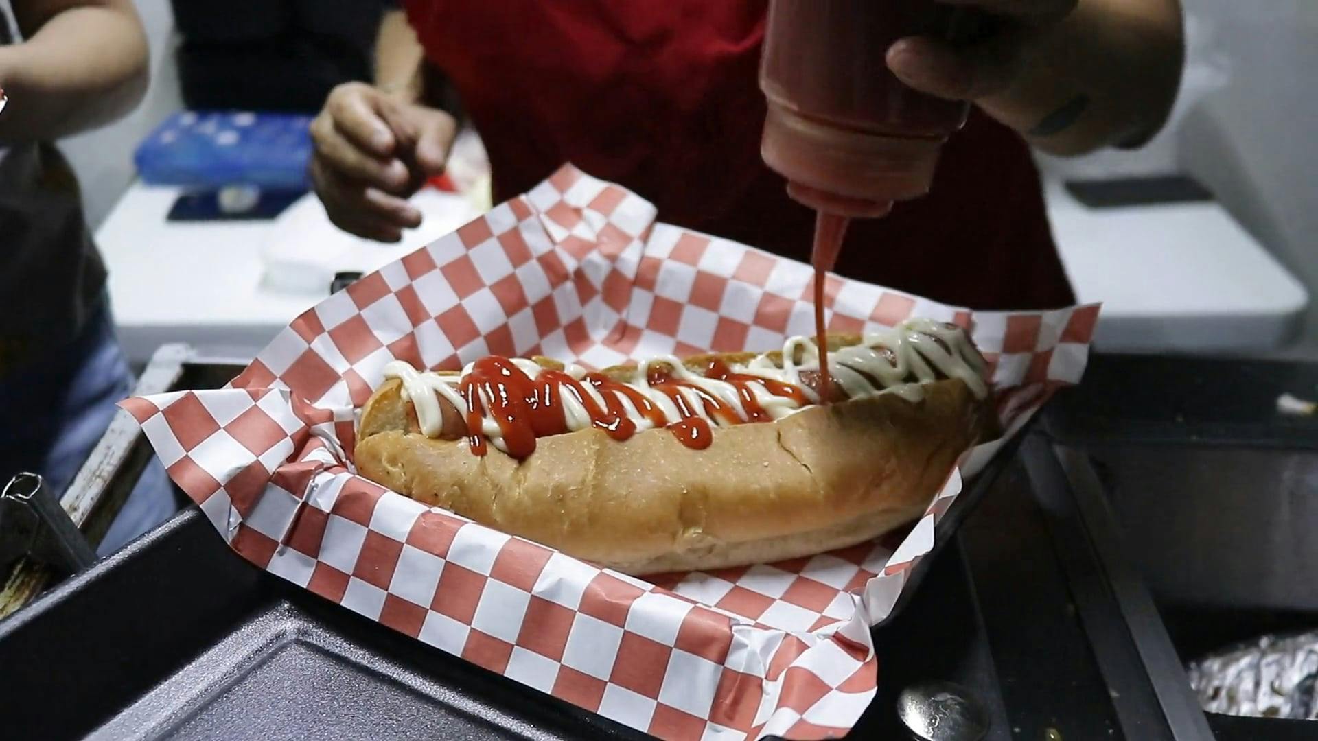 Hot Dogs Sandwiches On Plates · Free Stock Video