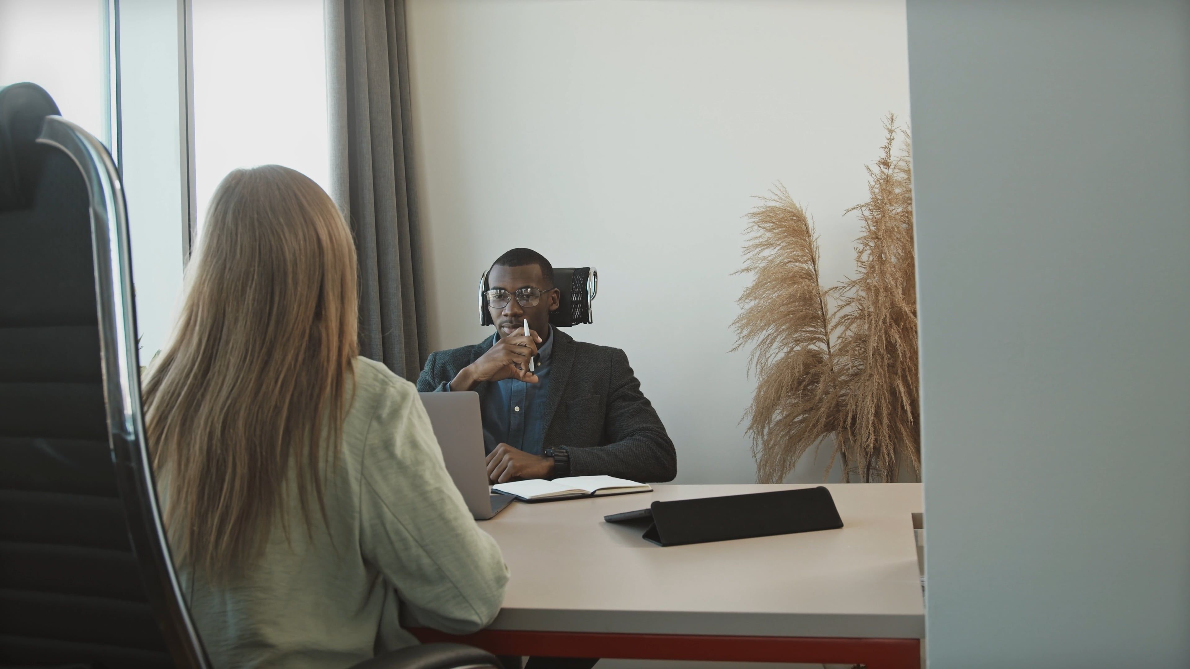 Young Man Interviewing Young Woman Free Stock Video Footage, Royalty ...