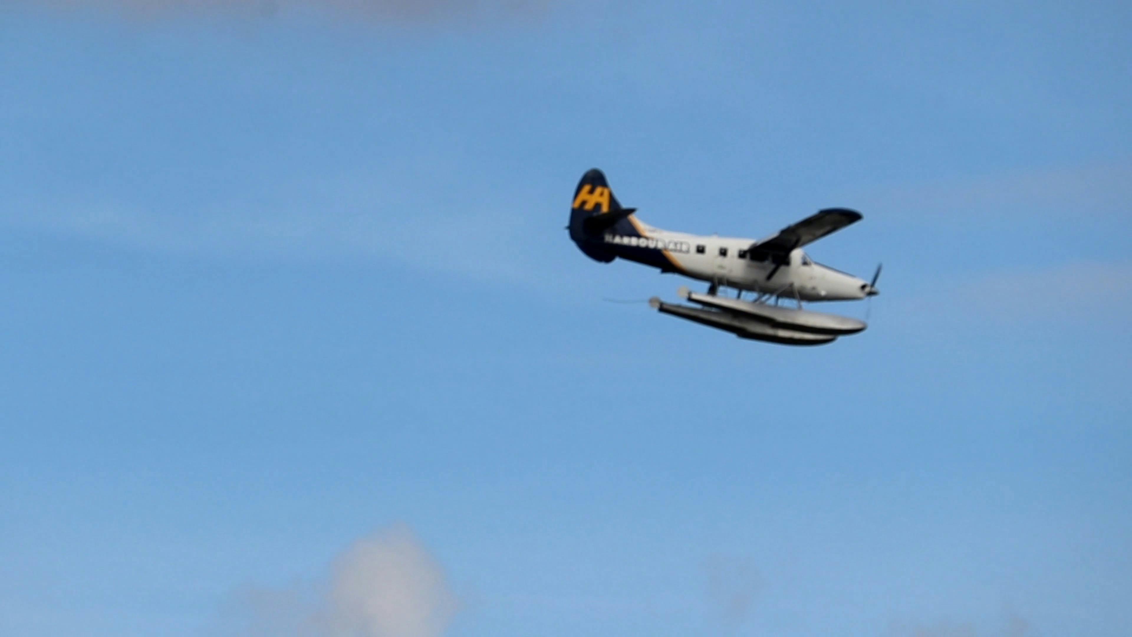 Seaplane Flying in Sky Free Stock Video Footage, Royalty-Free 4K & HD ...