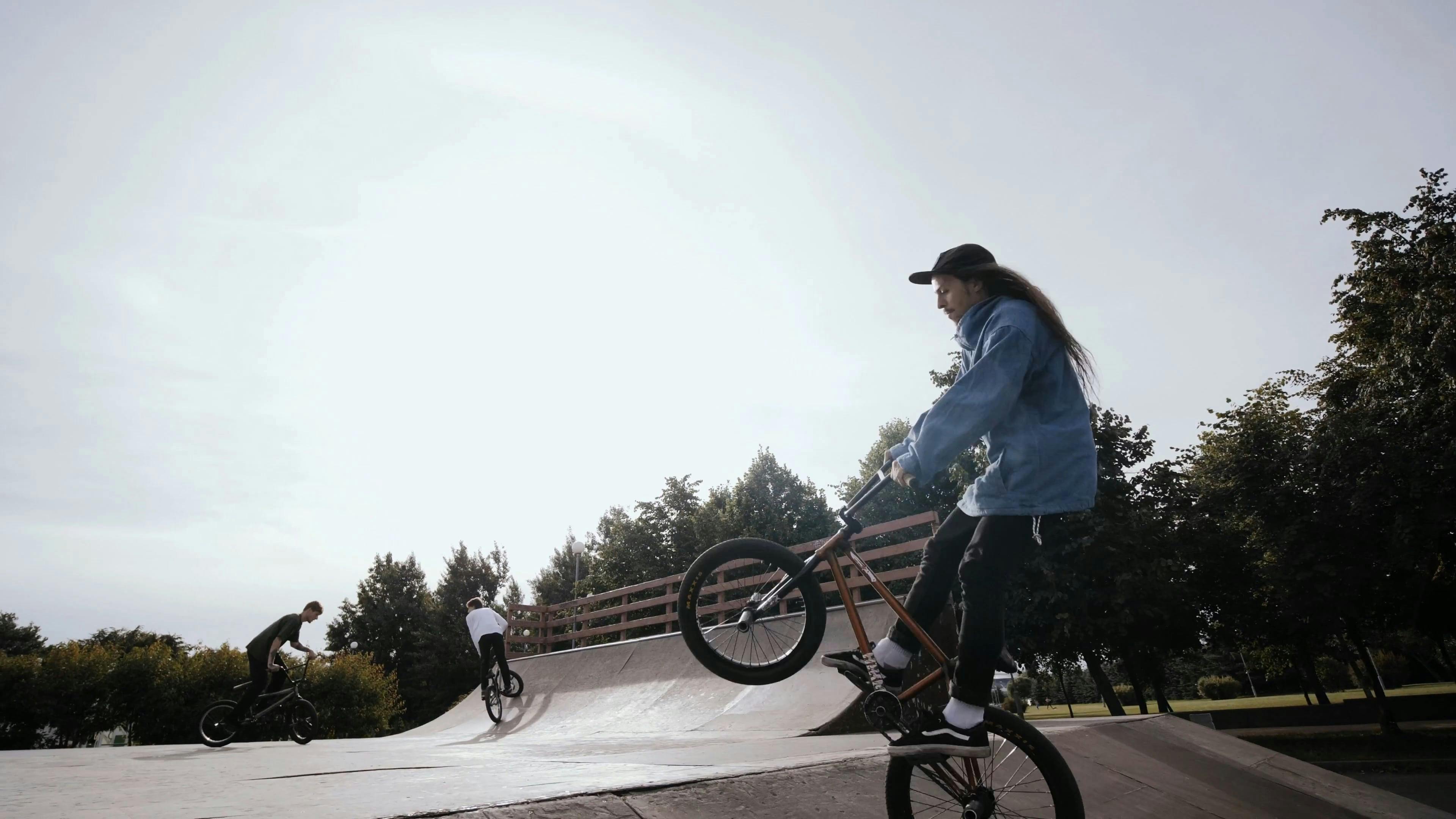 A Man Riding a BMX Jumping on a Ramp Free Stock Video Footage, Royalty ...