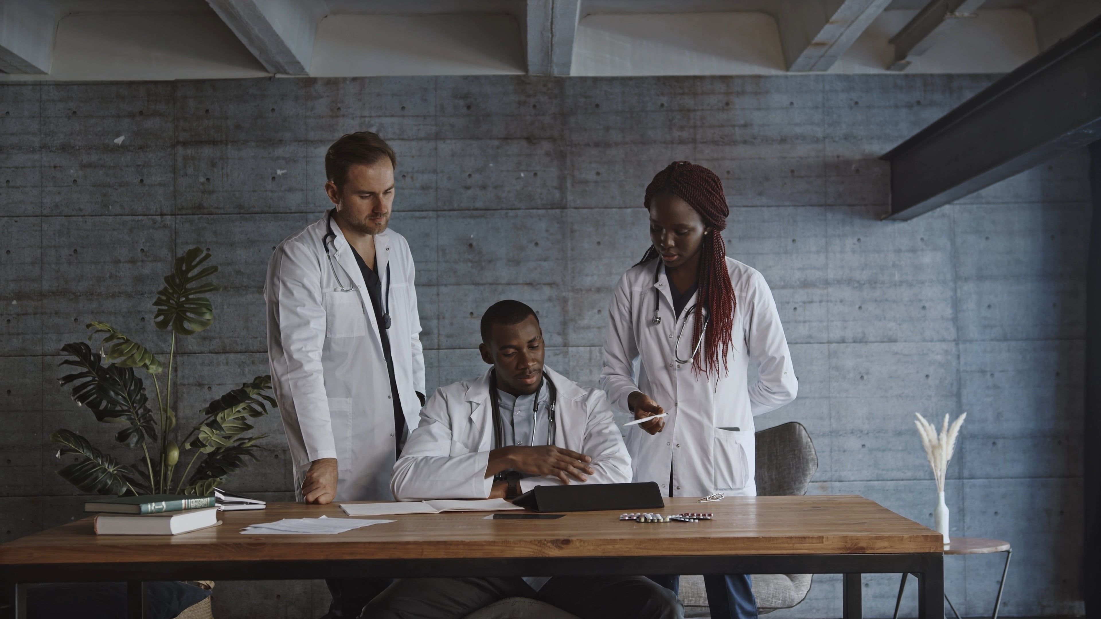 Doctors Talking Together · Free Stock Video