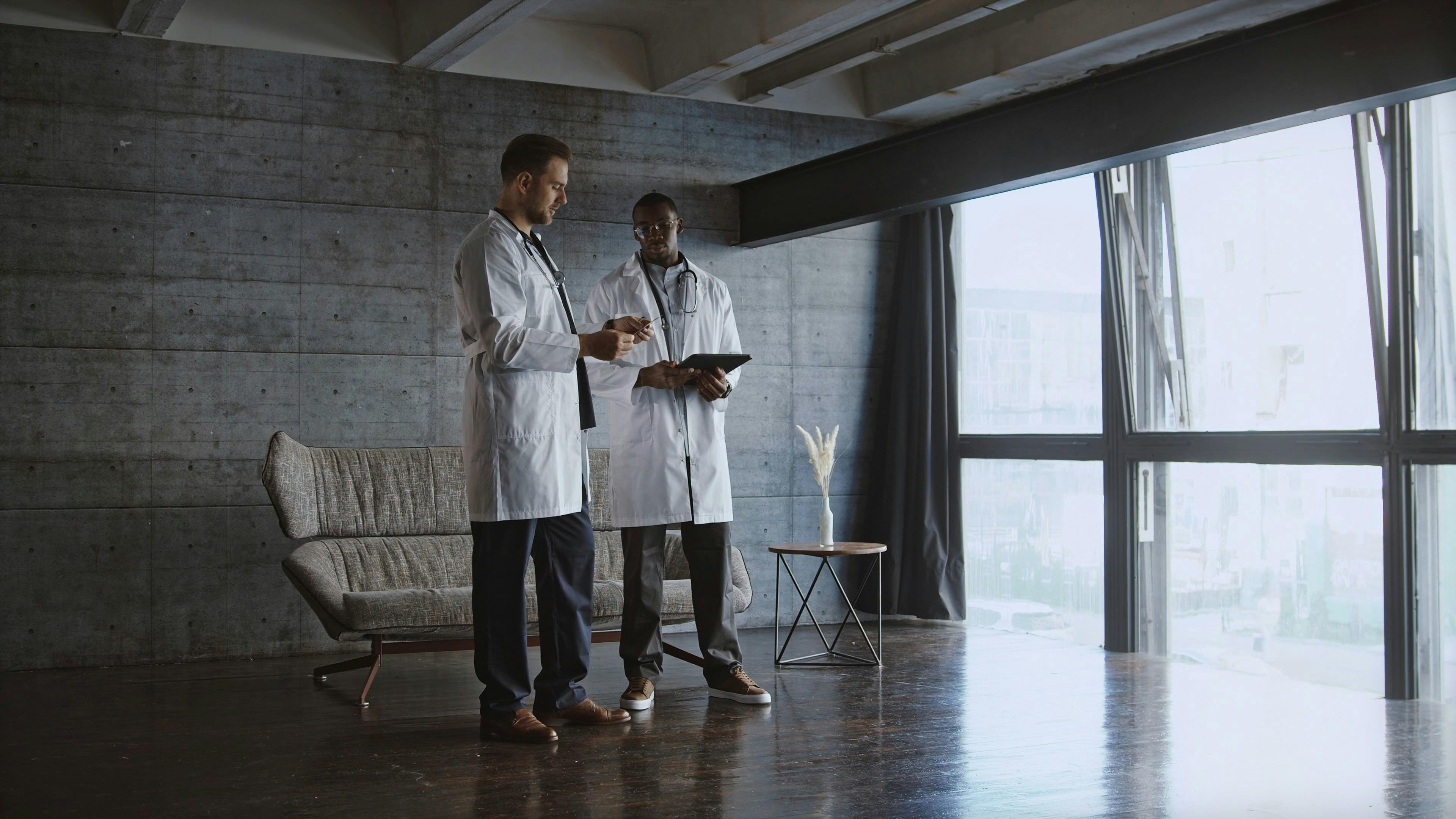 Two Doctors Talking Together Free Stock Video Footage, Royalty-Free 4K ...