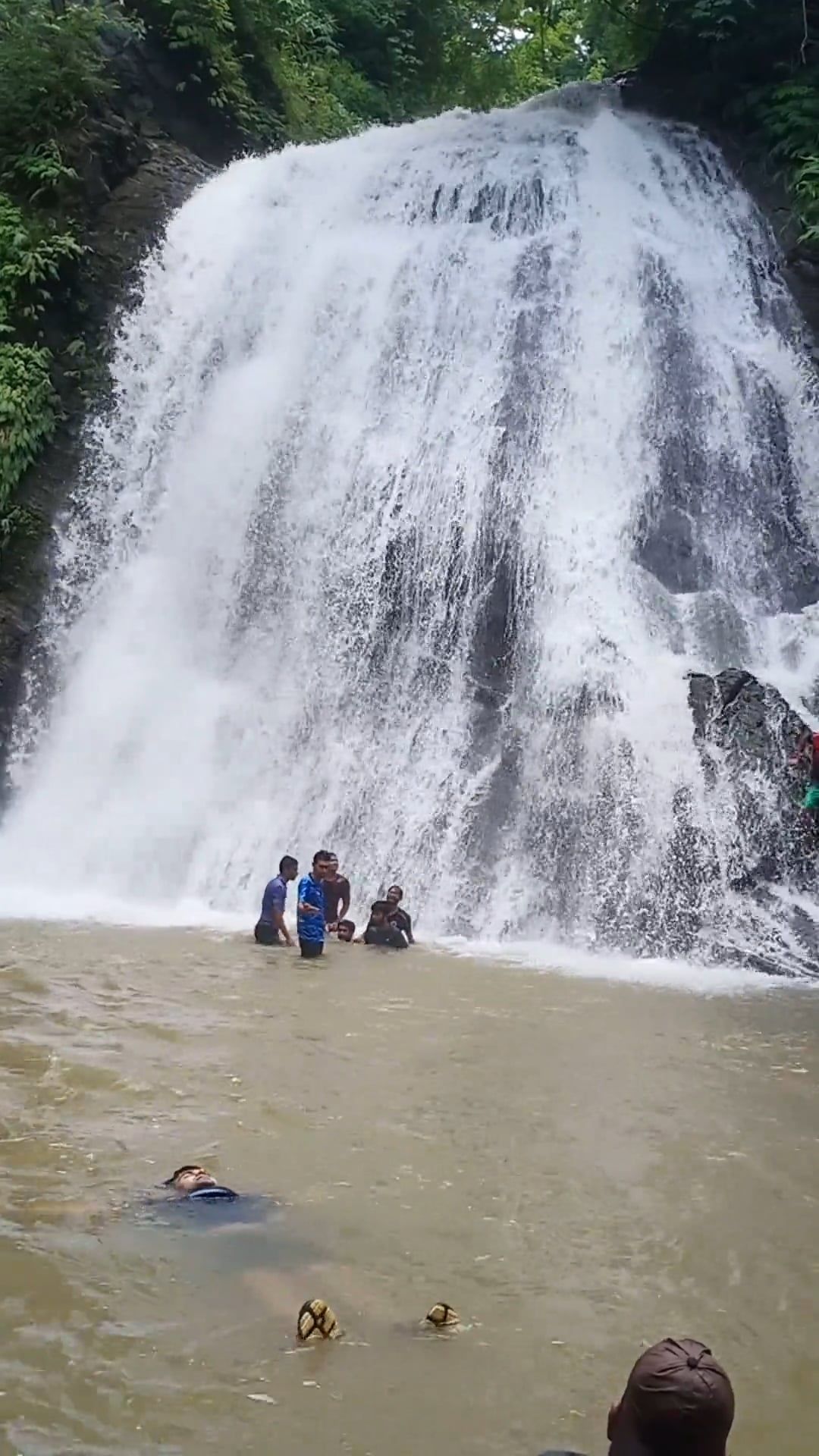 People Bathing in Waterfall River Free Stock Video Footage, Royalty ...