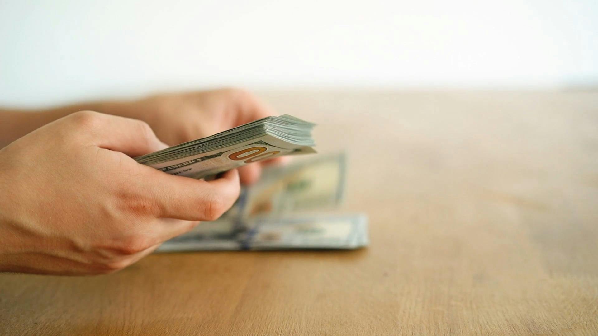 A Person Counting Dollar Bills Free Stock Video Footage, Royalty-Free ...