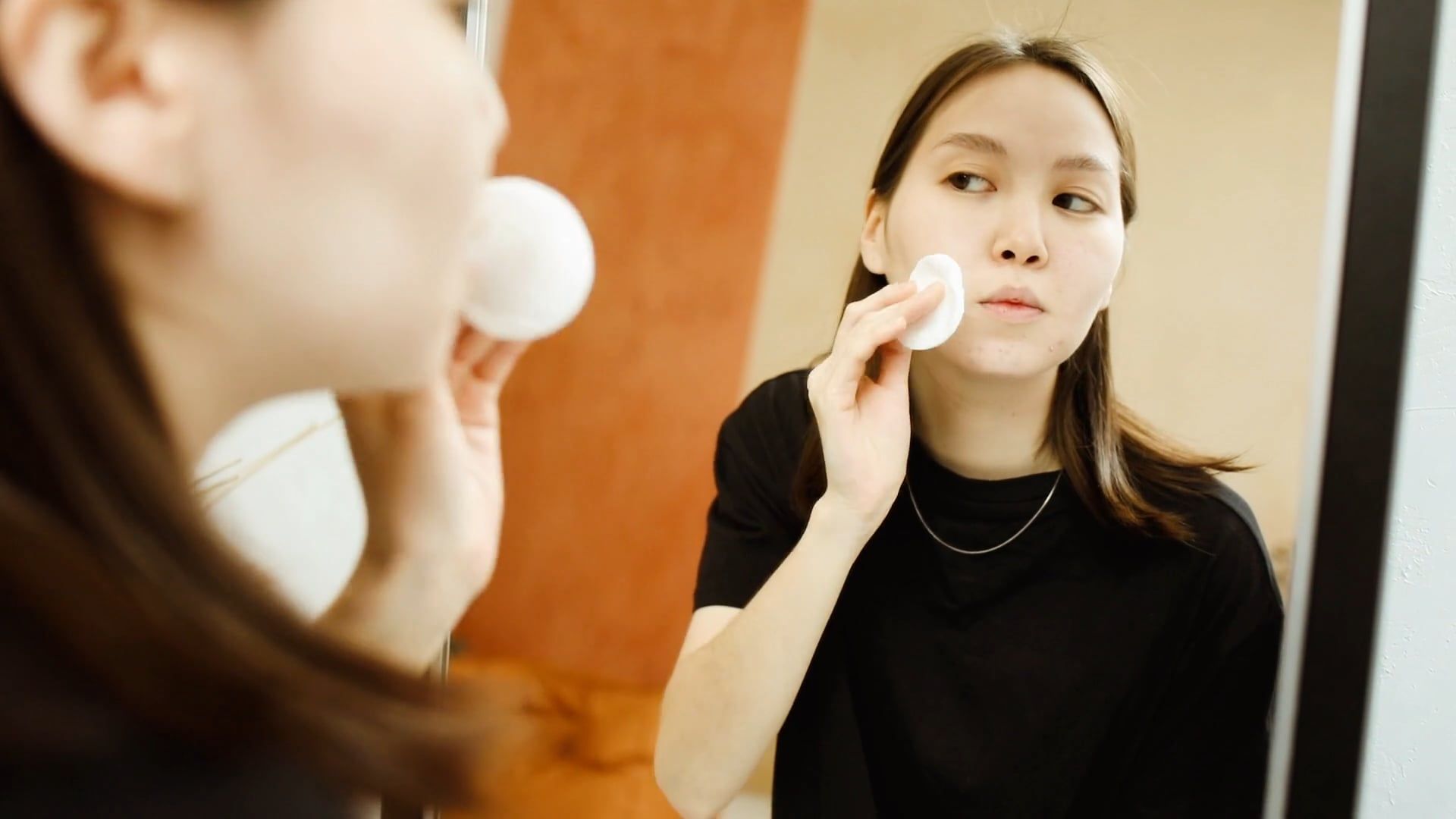 A Woman Applying a Facial Product Free Stock Video Footage, Royalty ...
