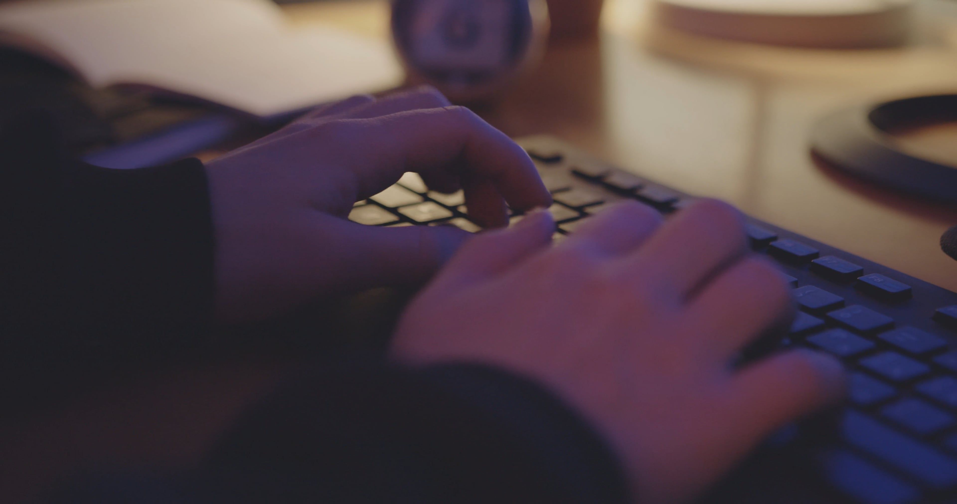 Woman Typing on a Computer Keyboard Free Stock Video Footage, Royalty ...