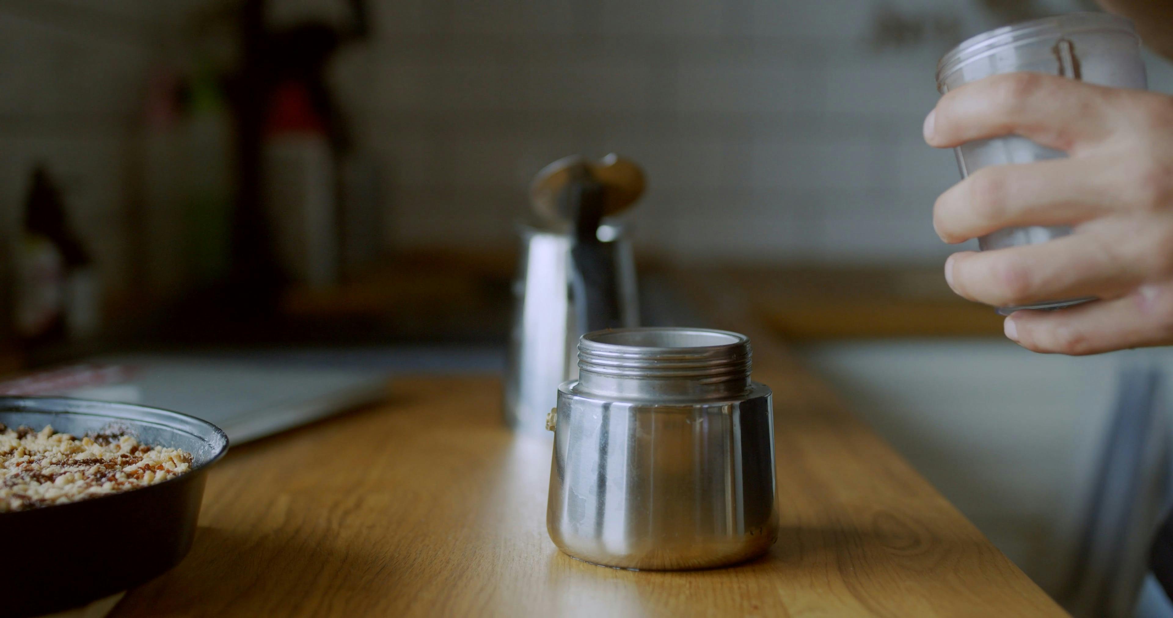 A Person Making Coffee · Free Stock Video