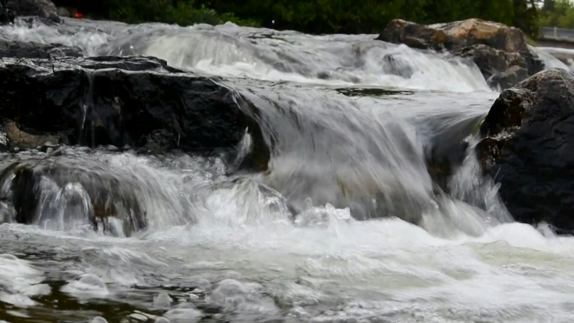 Slow Motion Video of Flowing Cascade · Free Stock Video