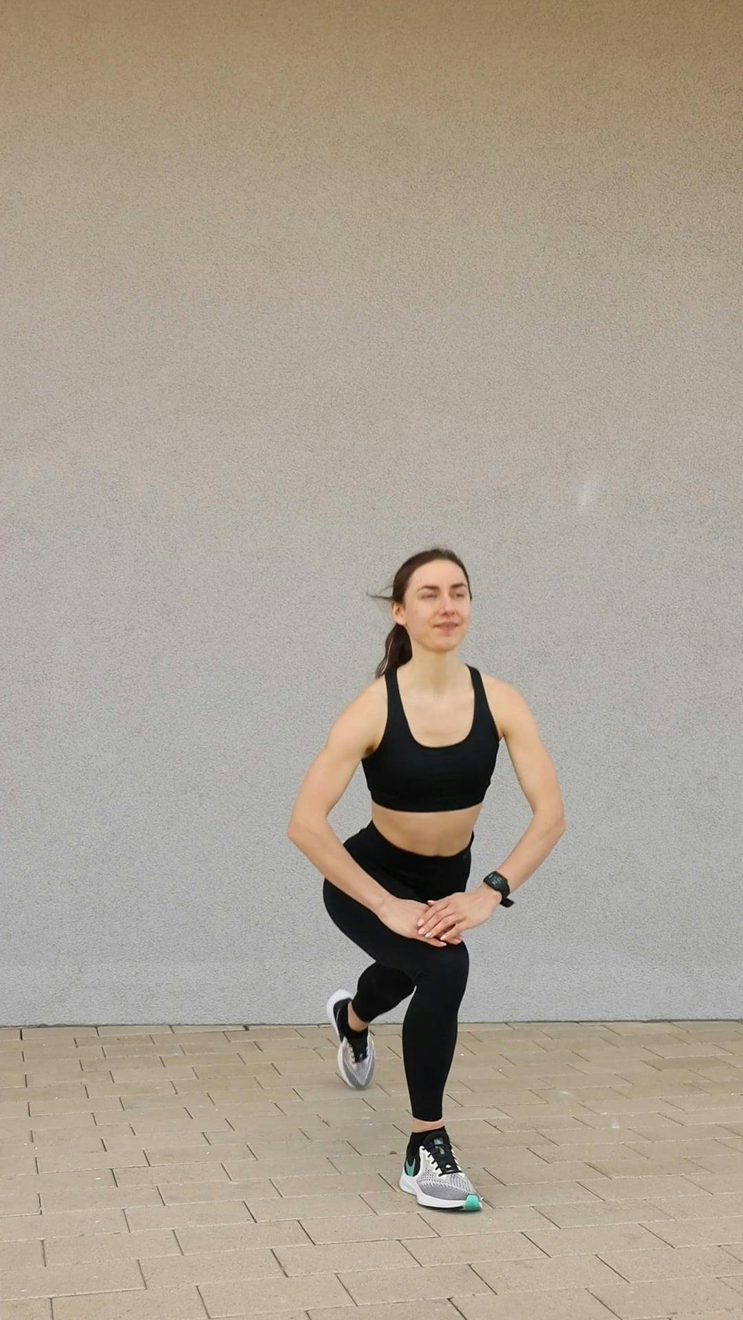 A Woman Doing Lunges · Free Stock Video