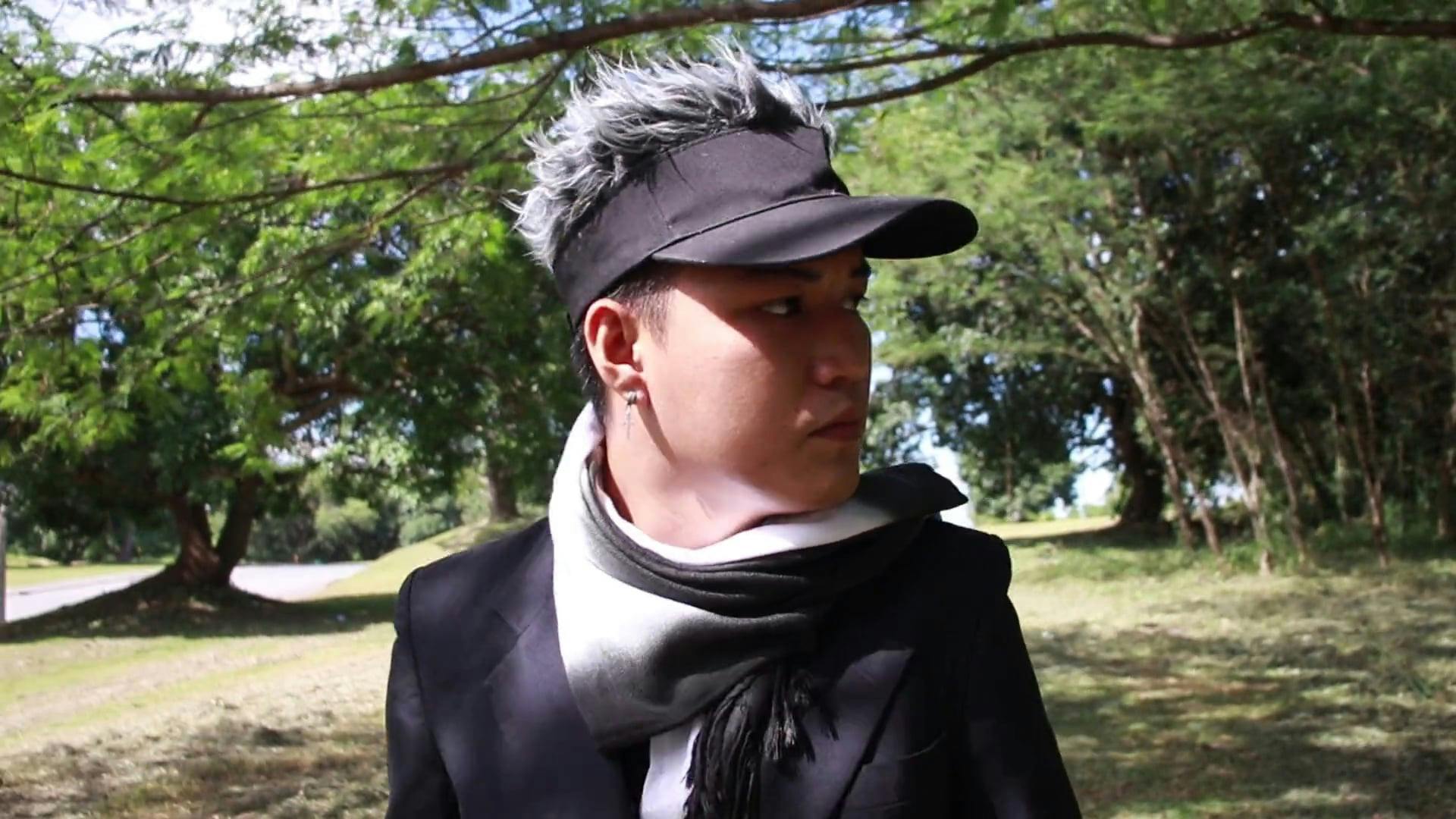 A Walking Man Wearing A Baseball Cap And Red Jacket Free Stock Video ...