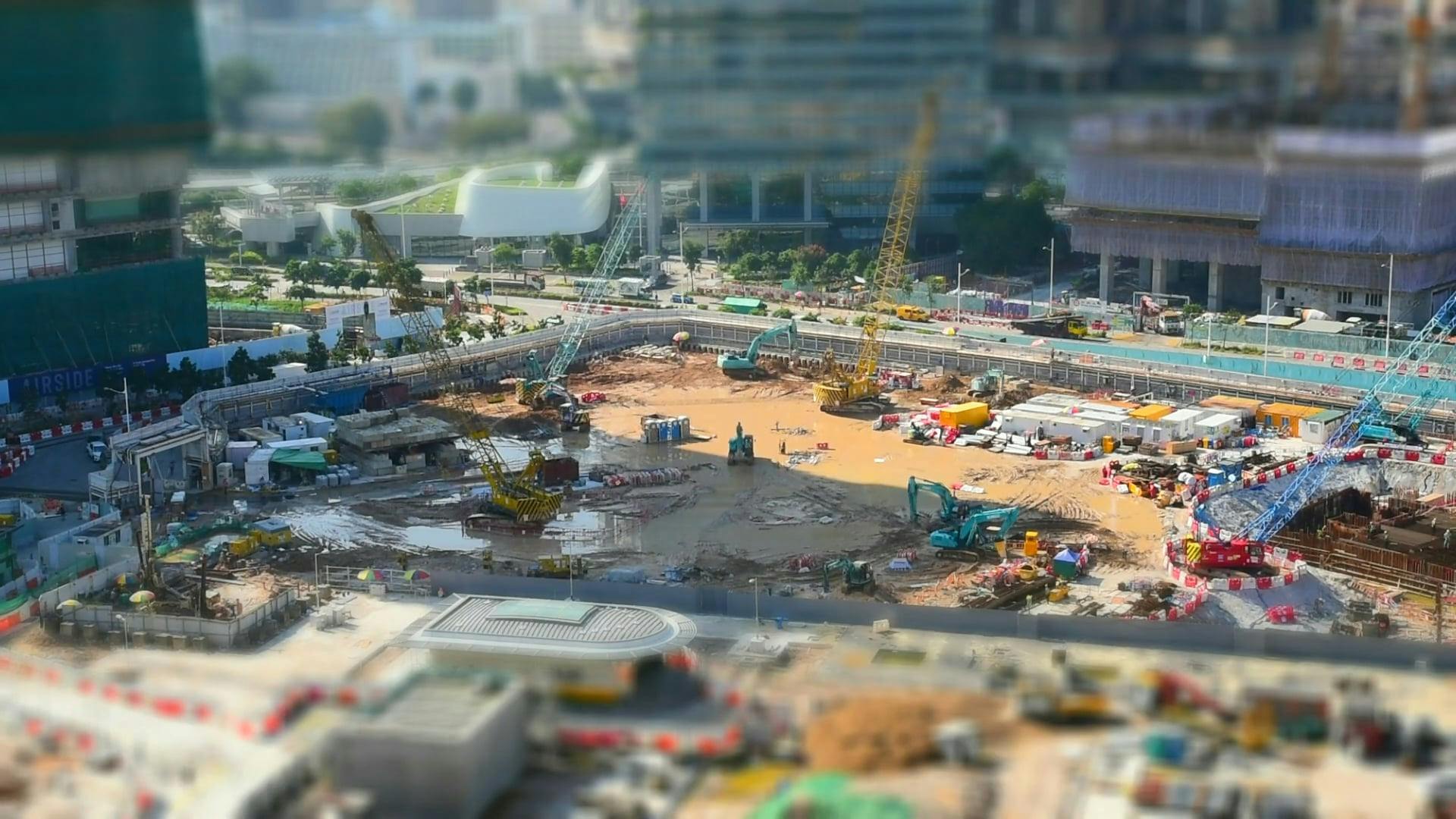 Timelapse Video of a Construction Site Free Stock Video Footage ...