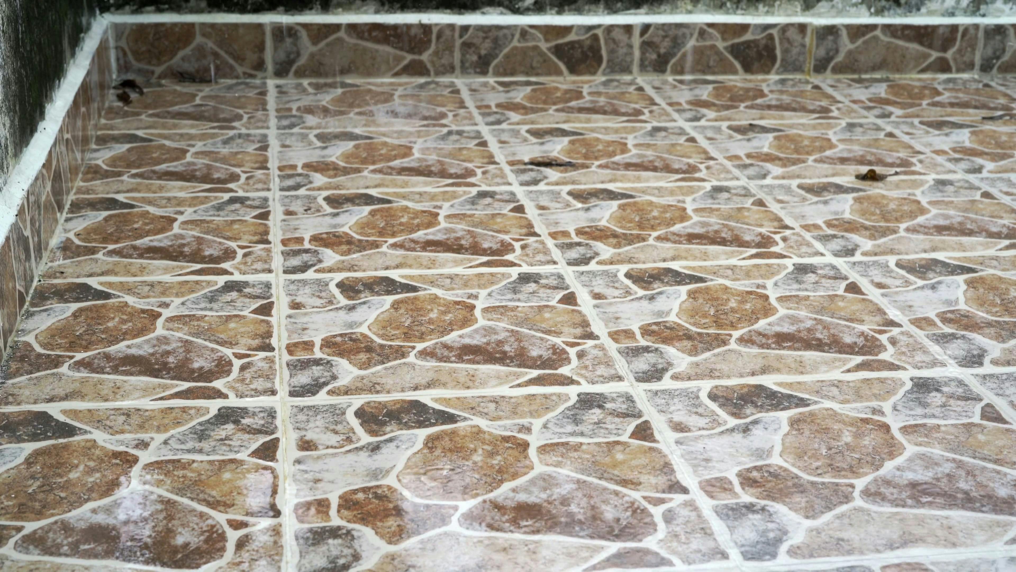 Rainfall on Ceramic Floor Tiles Free Stock Video Footage, Royalty-Free ...
