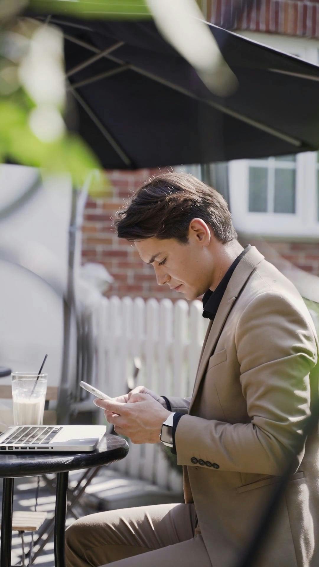 A Man Doing Business Outdoors Free Stock Video Footage, Royalty-Free 4K ...