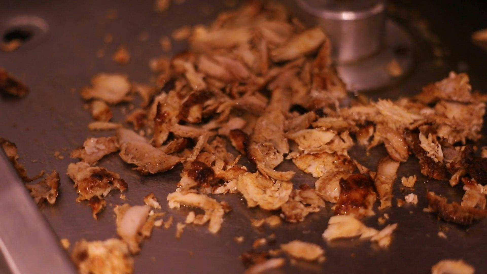 Sliced Meat Falling on a Stainless Steel Pan Free Stock Video Footage ...