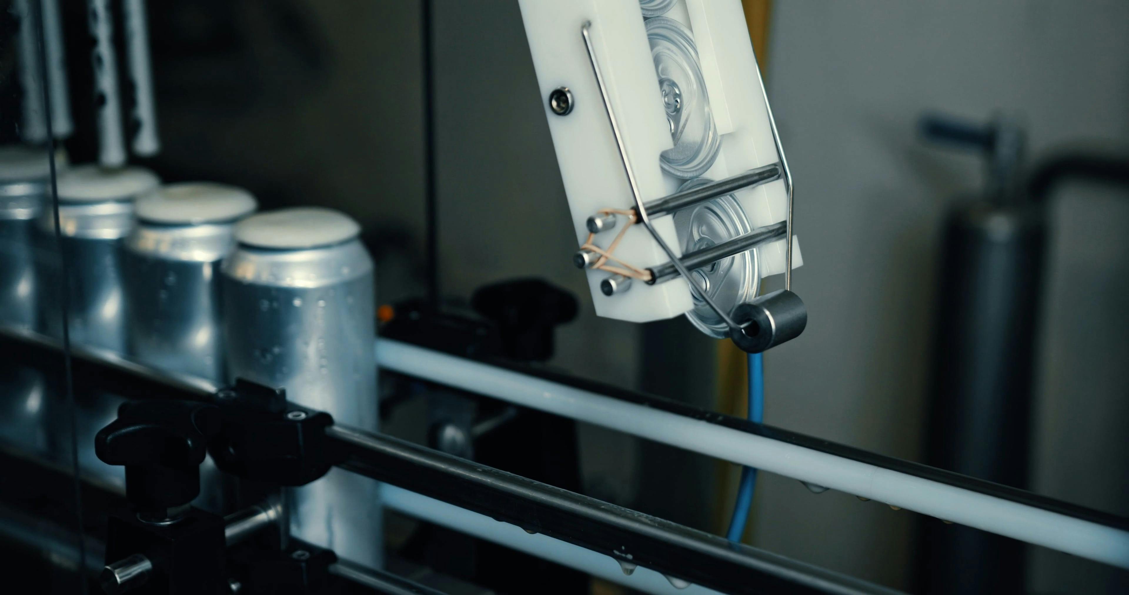 A Fully Automated Production Line of Beers · Free Stock Video