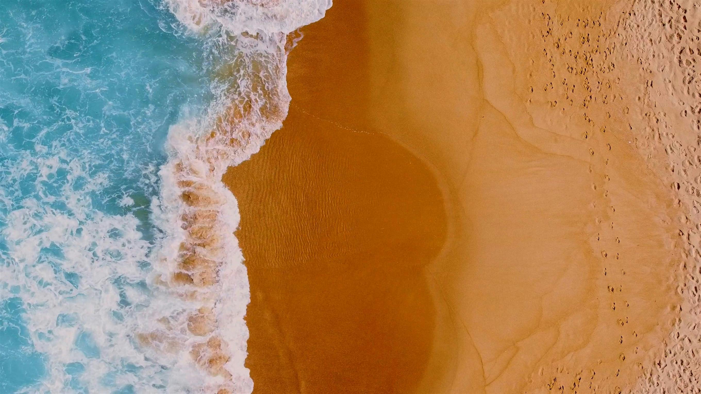 Drone Footage of a Beach · Free Stock Video