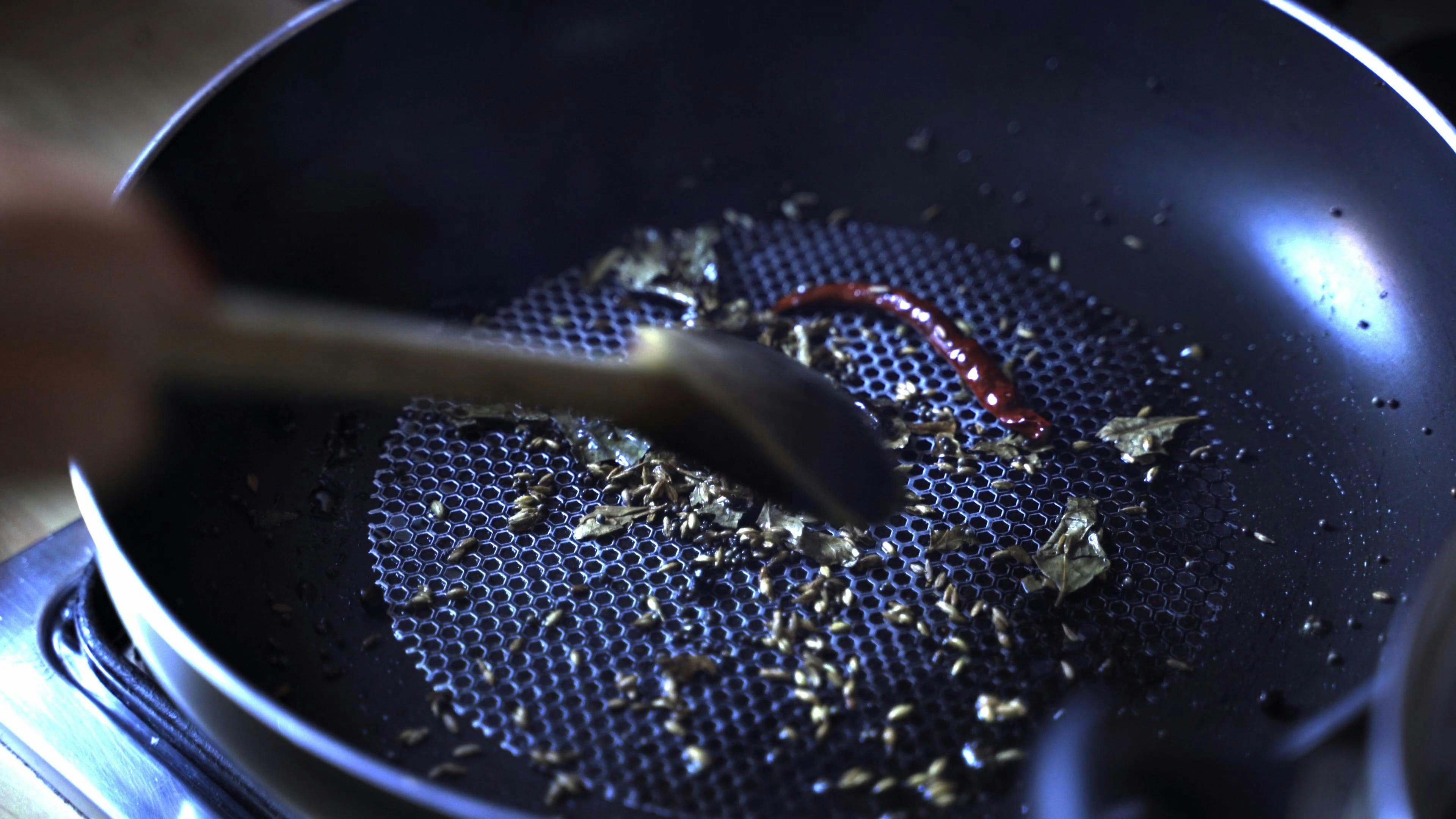 Close-Up View of a Person Cooking · Free Stock Video