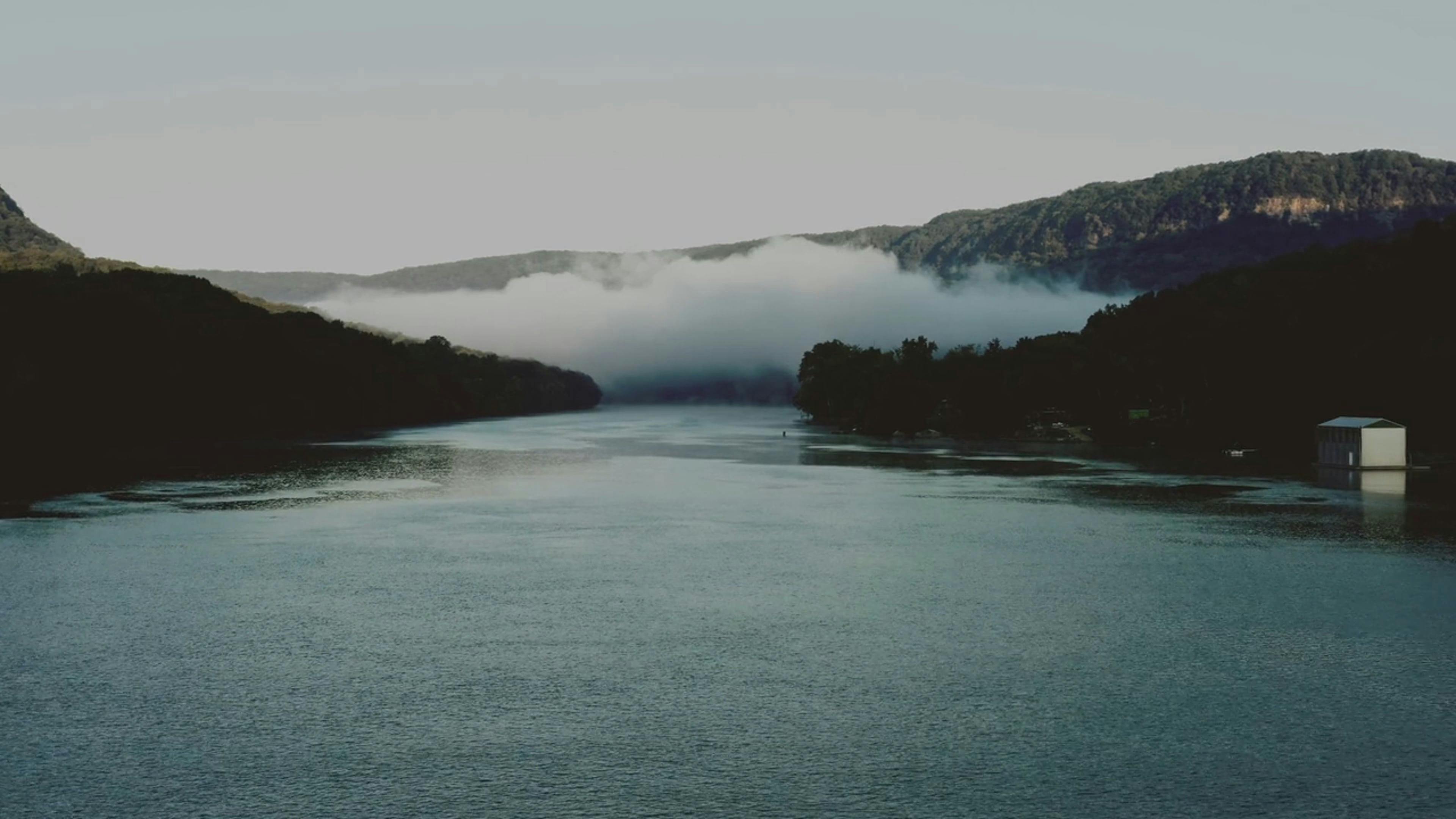 An Aerial Footage of a Lake · Free Stock Video