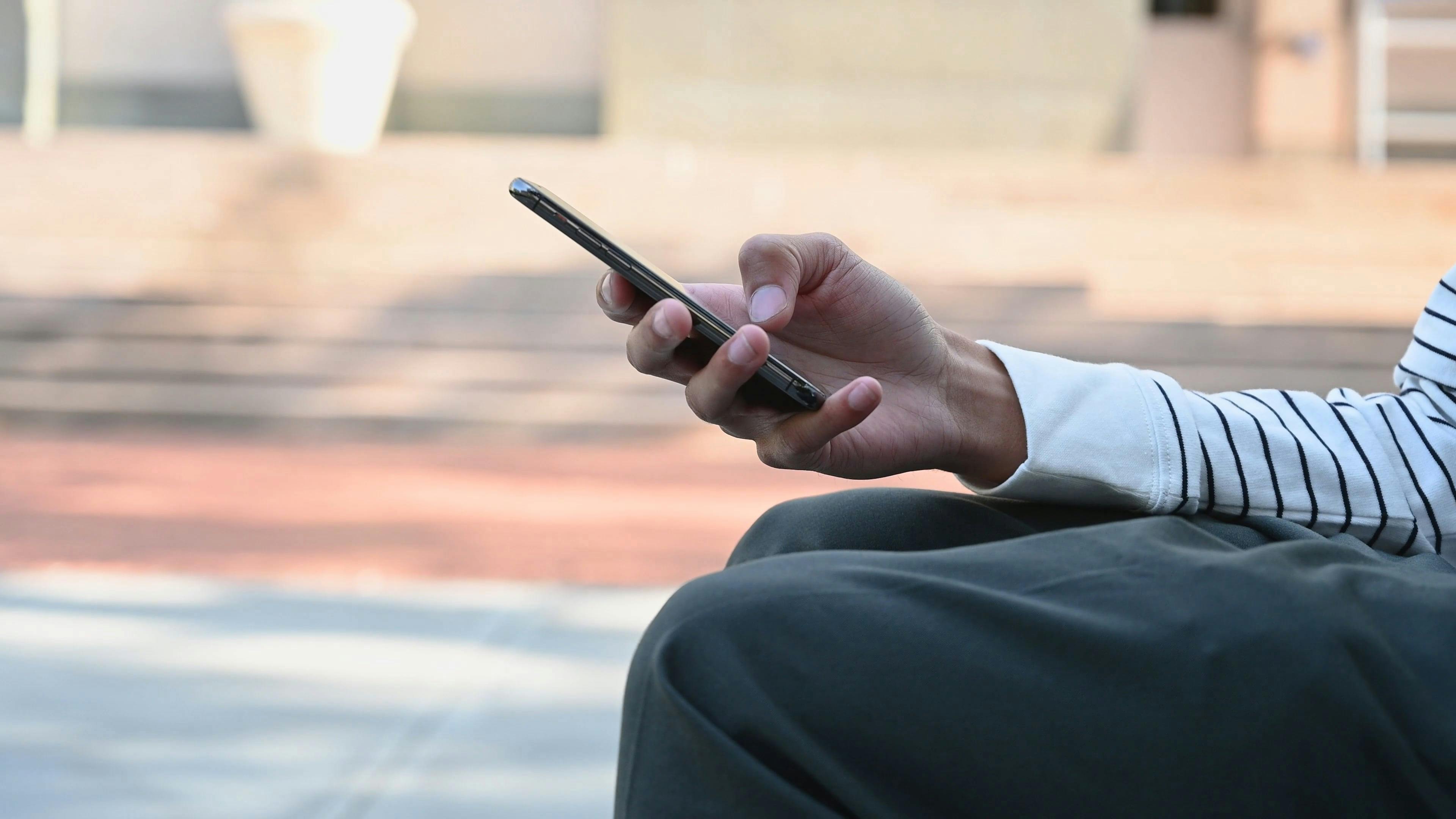 Close up of a Hand Using a Cellphone Free Stock Video Footage, Royalty ...