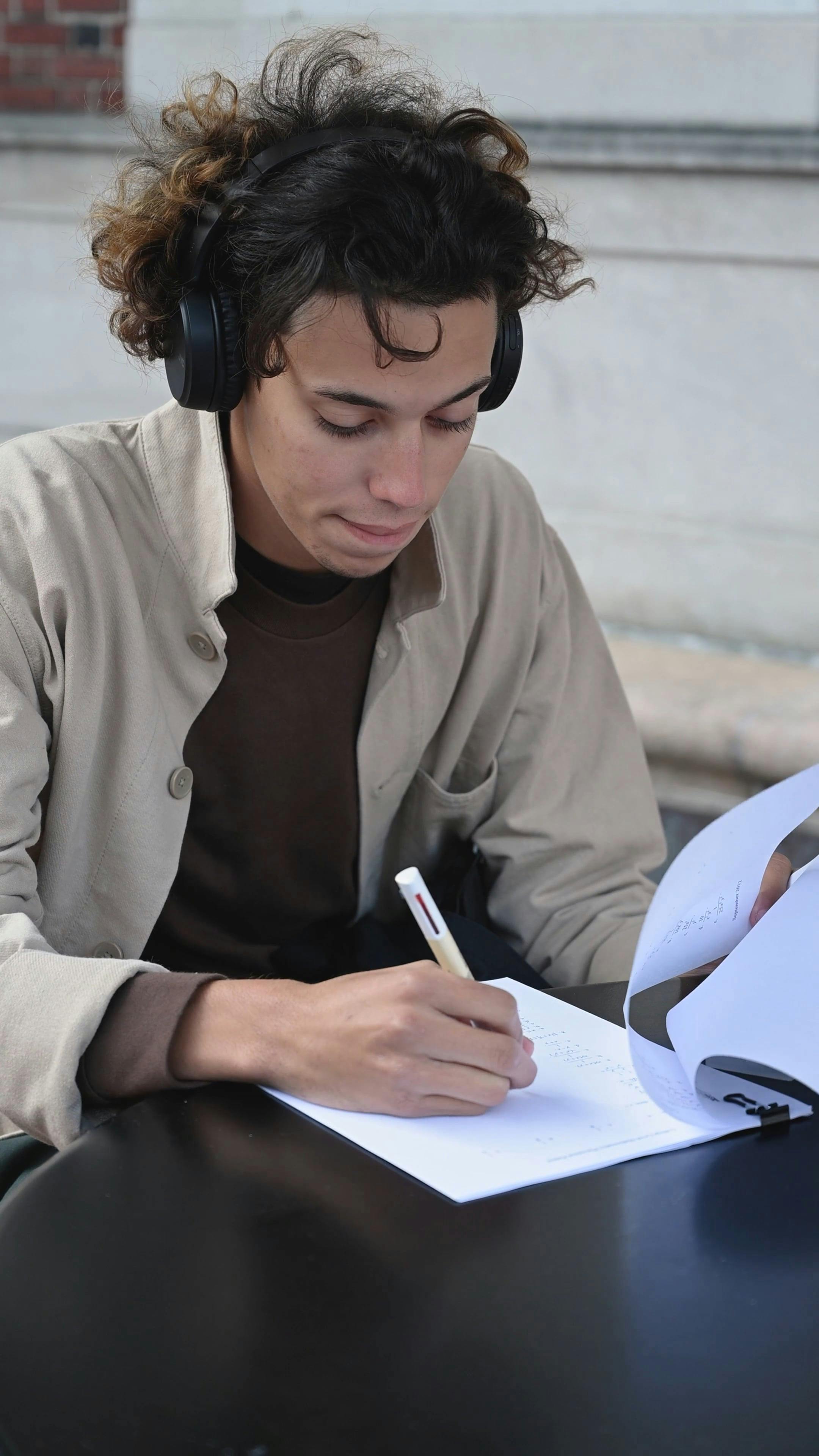 A Man Taking Notes · Free Stock Video