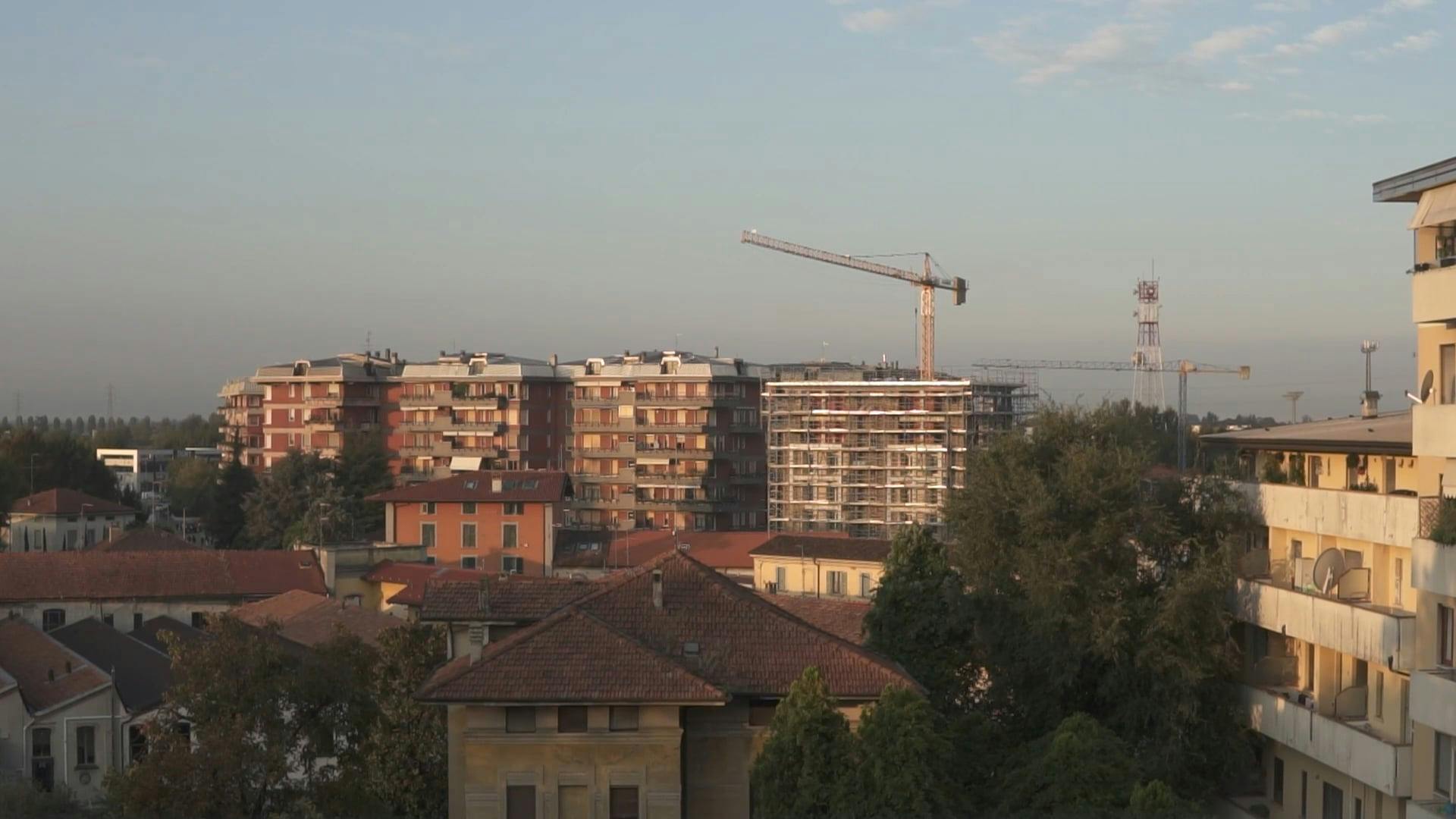 Town Buildings View from Balcony Free Stock Video Footage, Royalty-Free ...