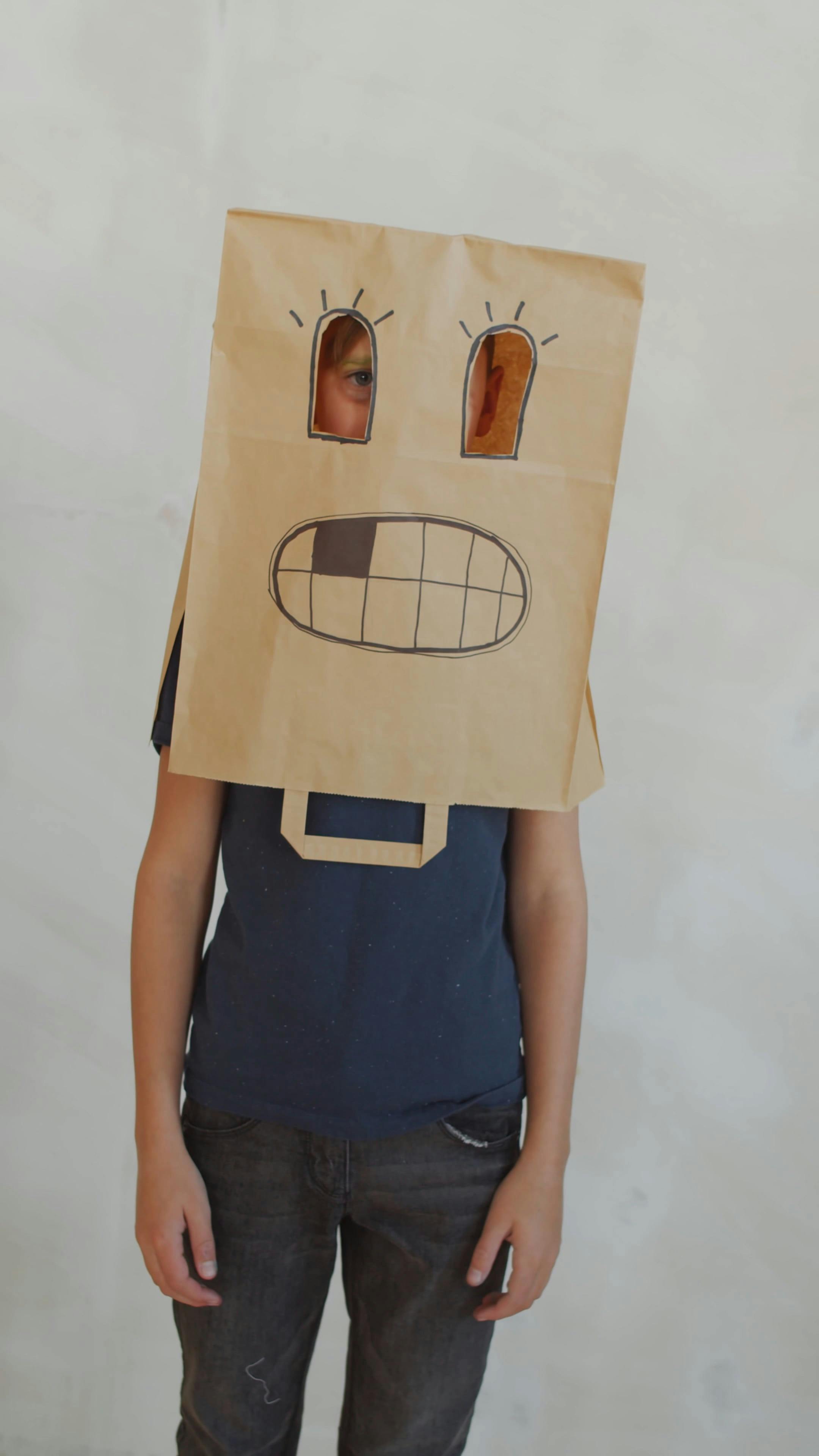 Brown Paper Bag Mask