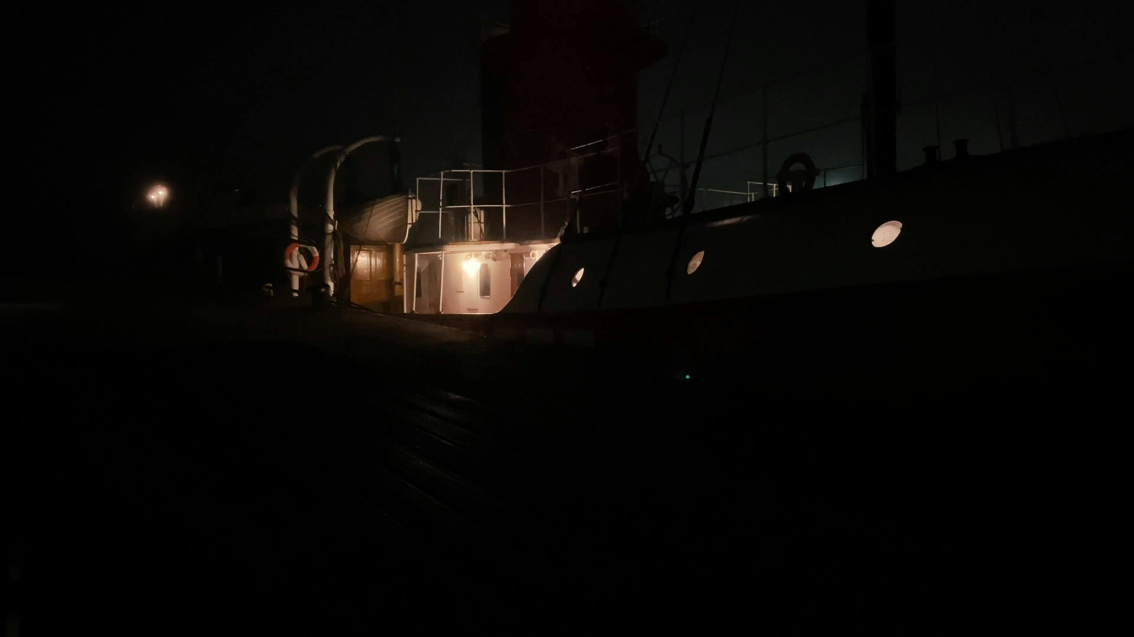 Docked Boat on a Dark Place Free Stock Video Footage, Royalty-Free 4K ...