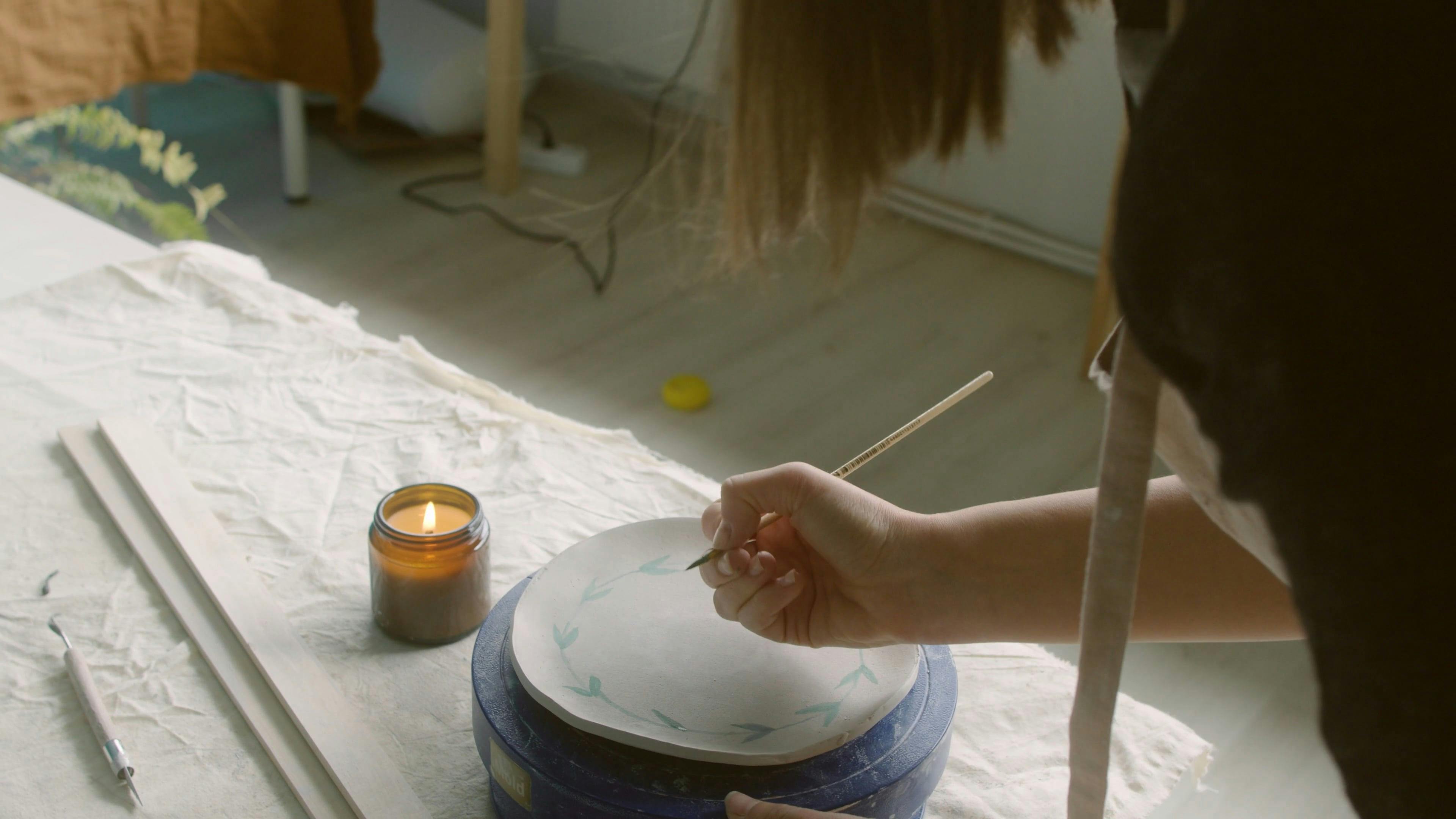 A Person Designing Ceramic Cups Free Stock Video Footage, Royalty-Free ...