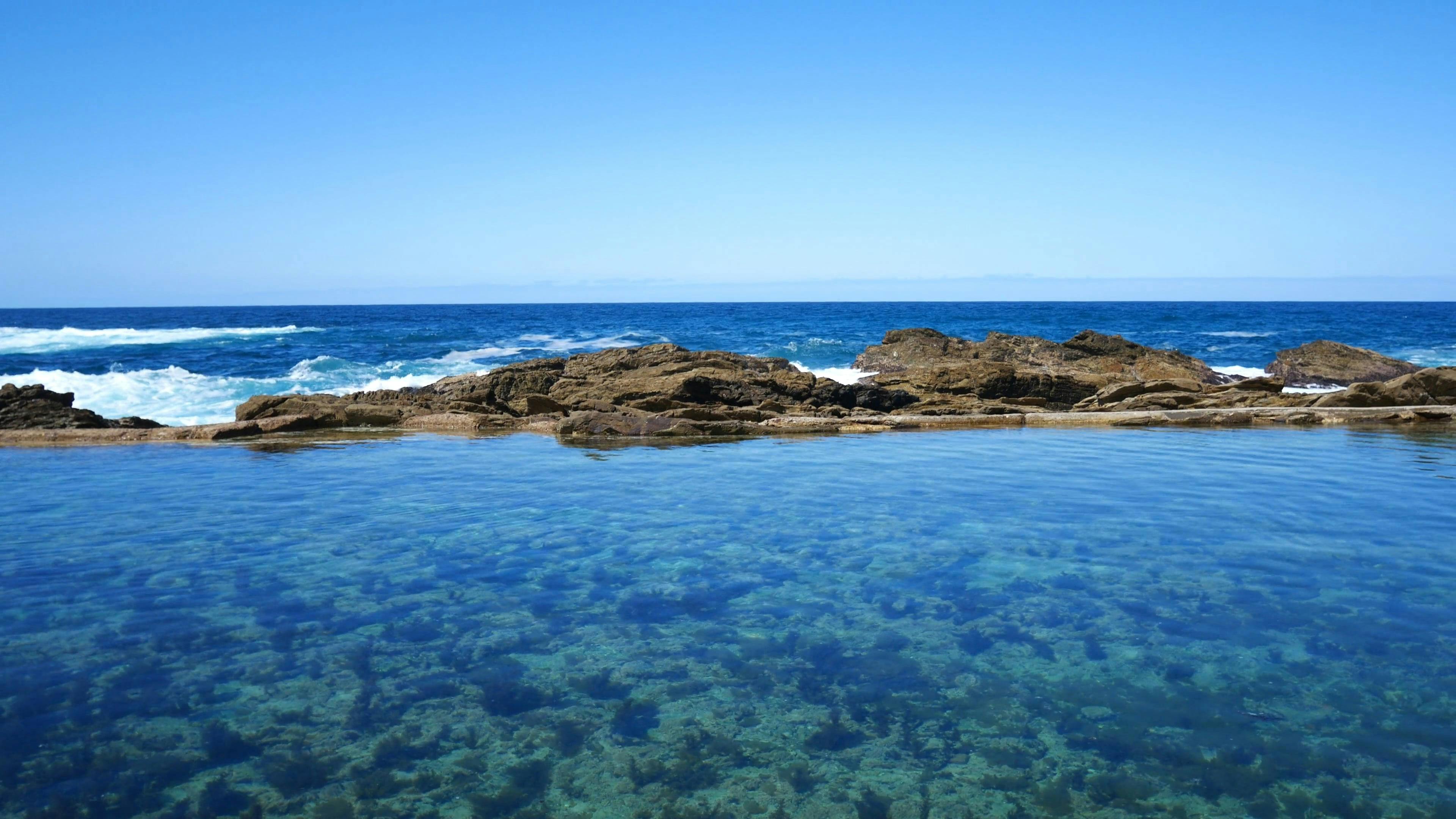 The Ocean View From The Shore · Free Stock Video