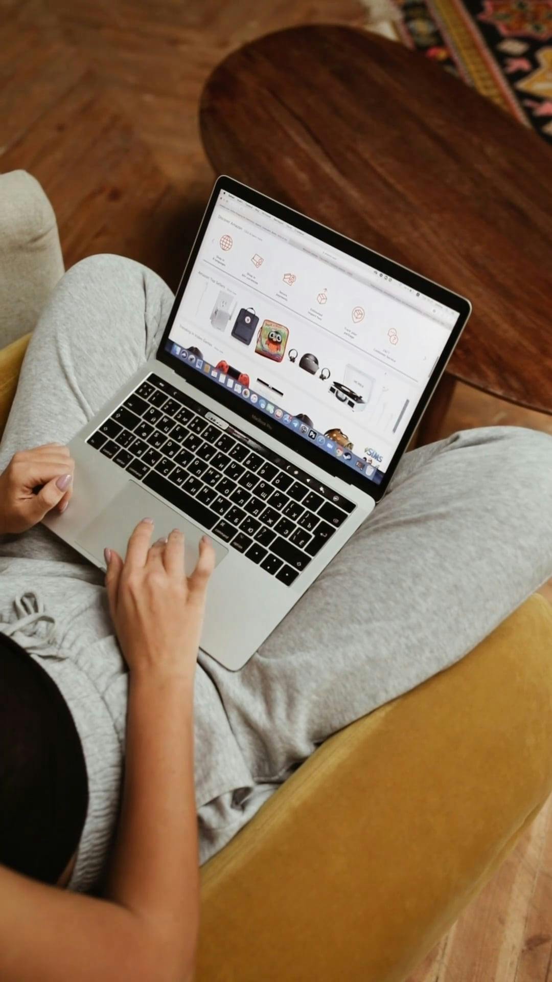 Person Scrolling Through an Online Application Free Stock Video Footage ...