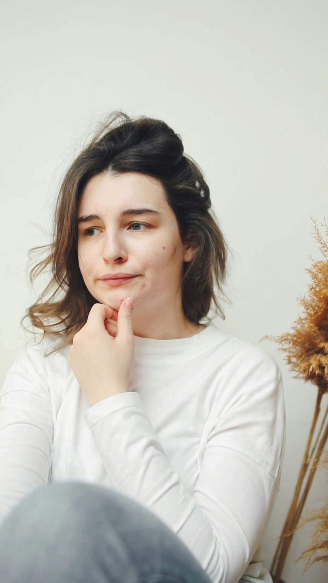 Extreme Close-Up Video of an Acne Free Stock Video Footage, Royalty ...