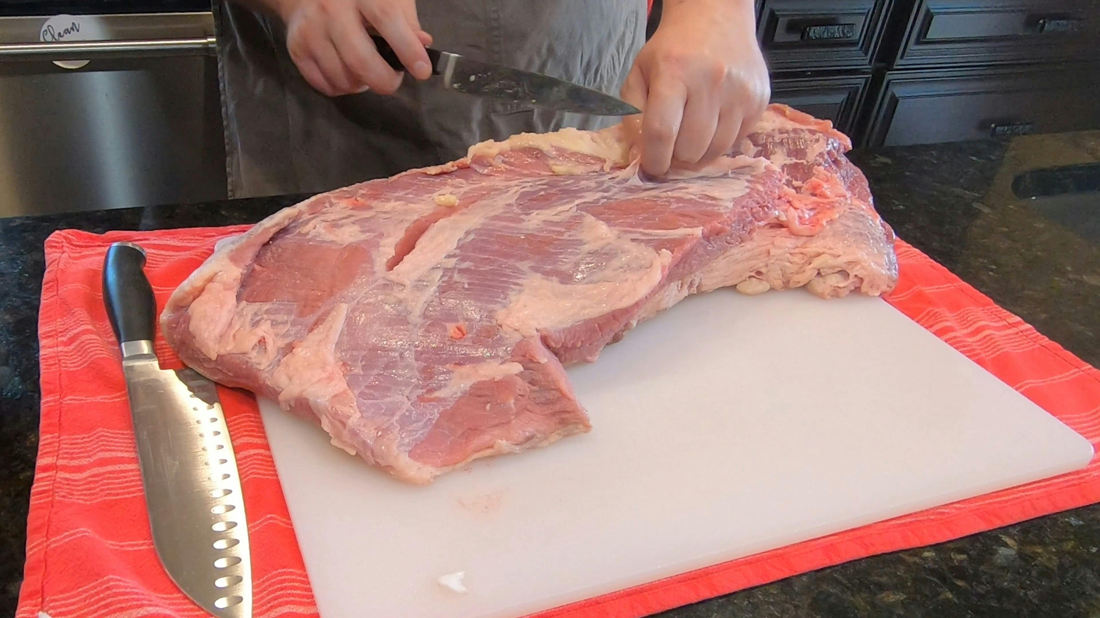 Cleaning of a Meat at the Kitchen Free Stock Video Footage, Royalty ...