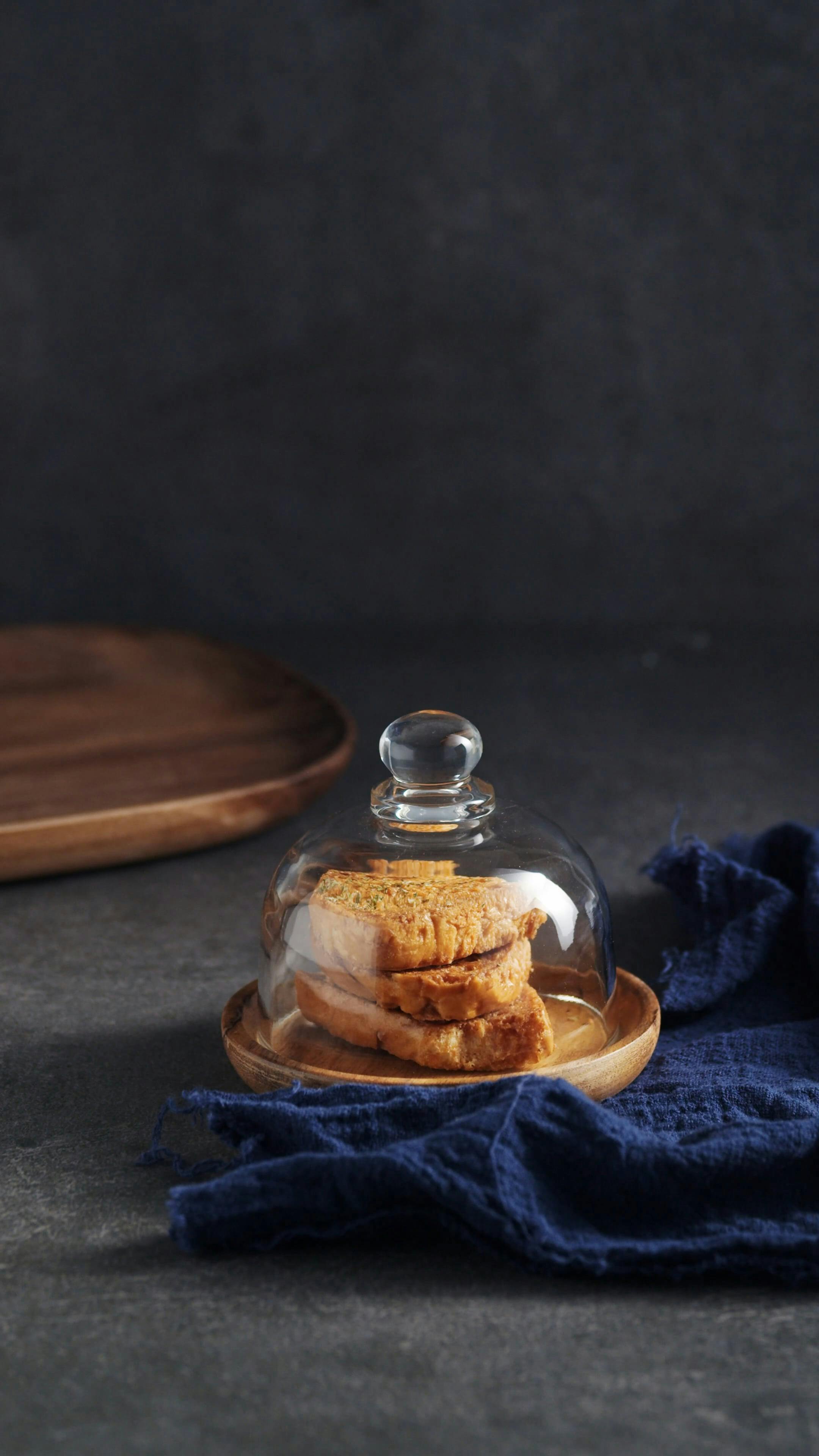 Delicious Bread Covered with a Glass Free Stock Video Footage, Royalty ...