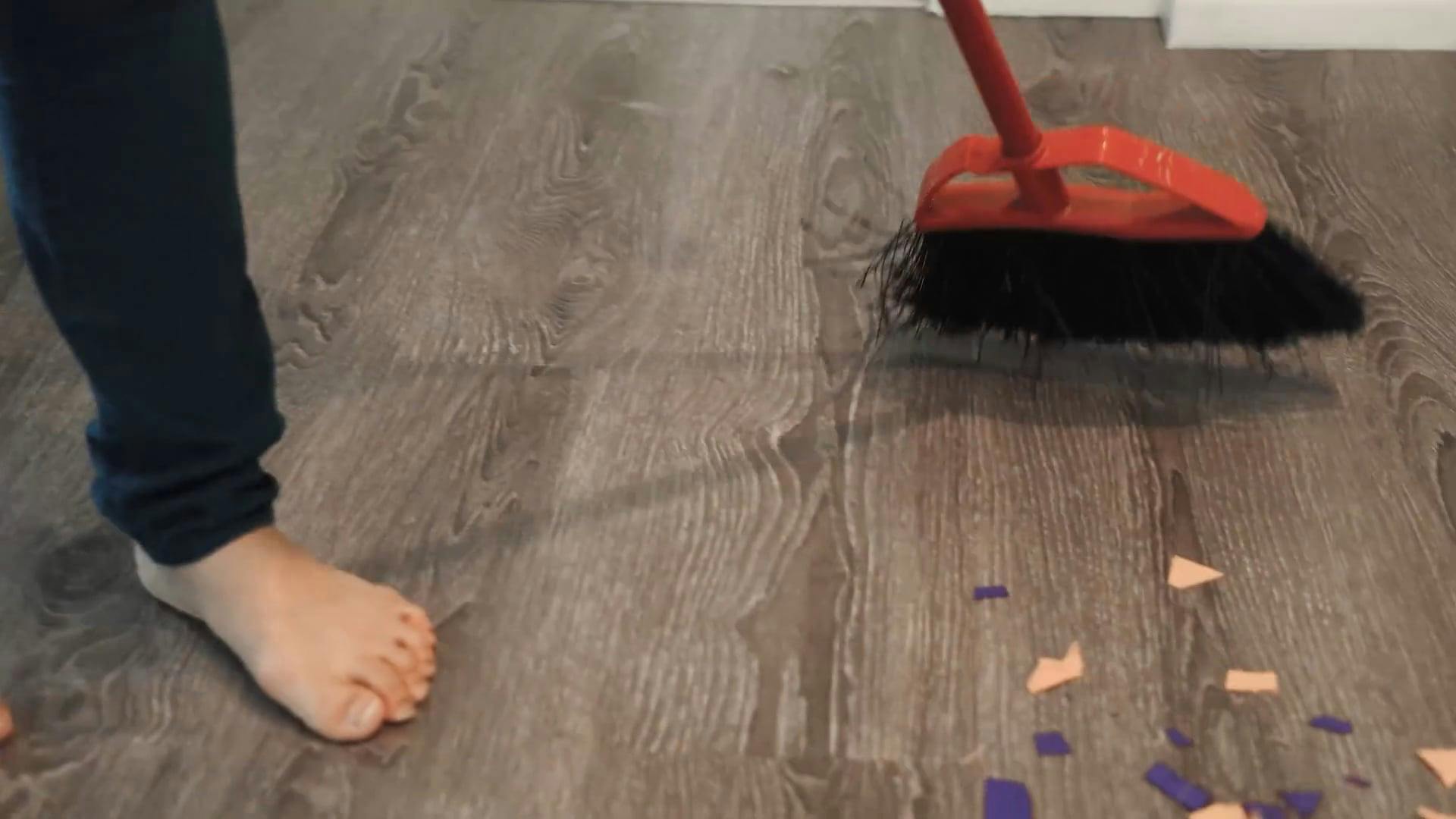 Person Sweeping the Floor Free Stock Video Footage, Royalty-Free 4K ...