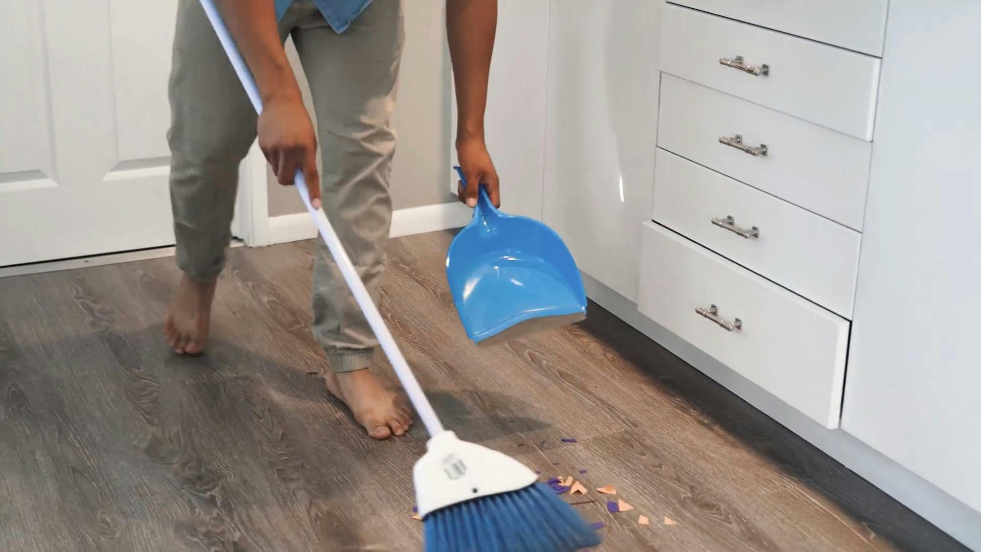 Person Cleaning with a Broom Free Stock Video Footage, Royalty-Free 4K ...