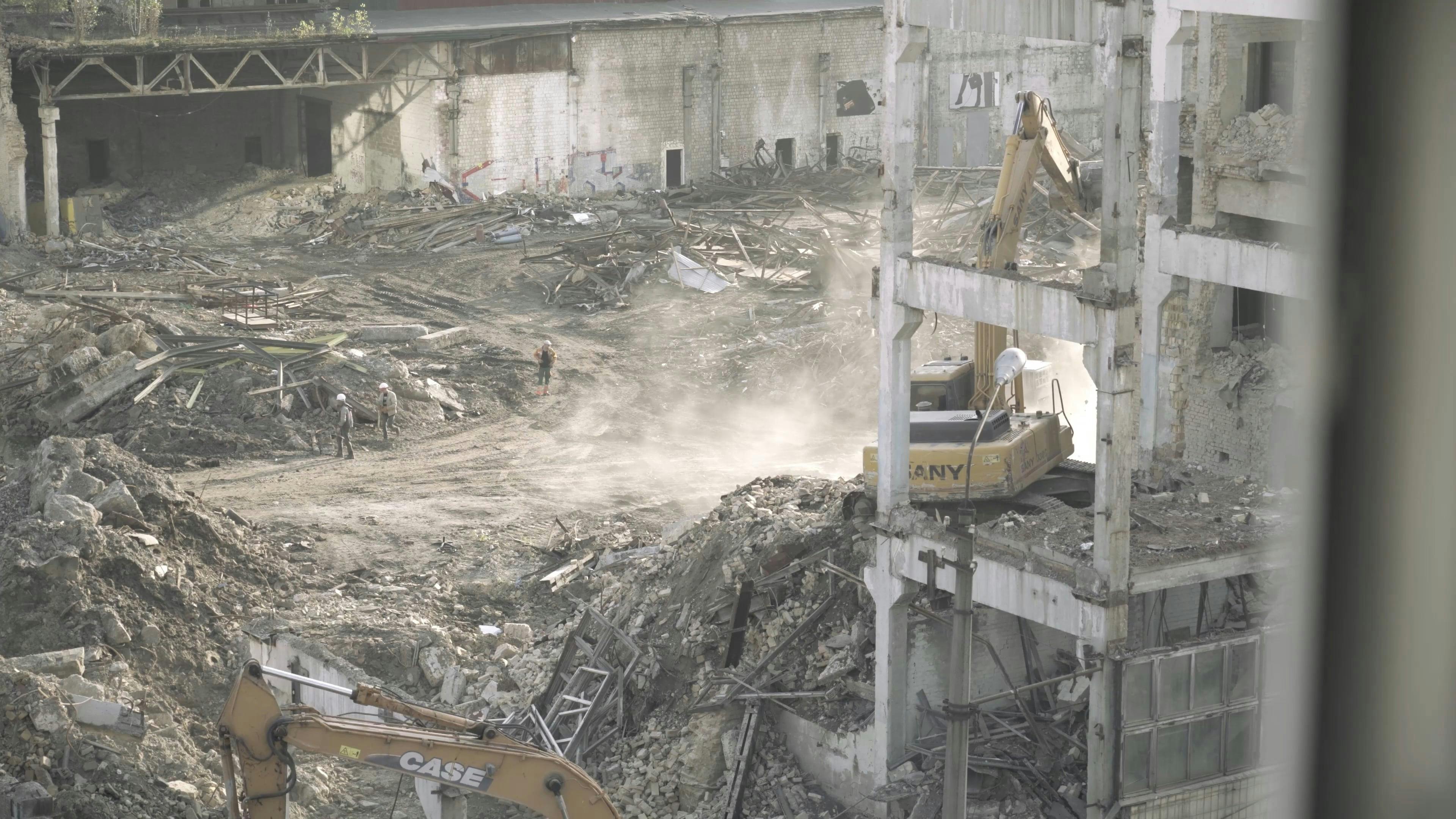 Building Demolition · Free Stock Video