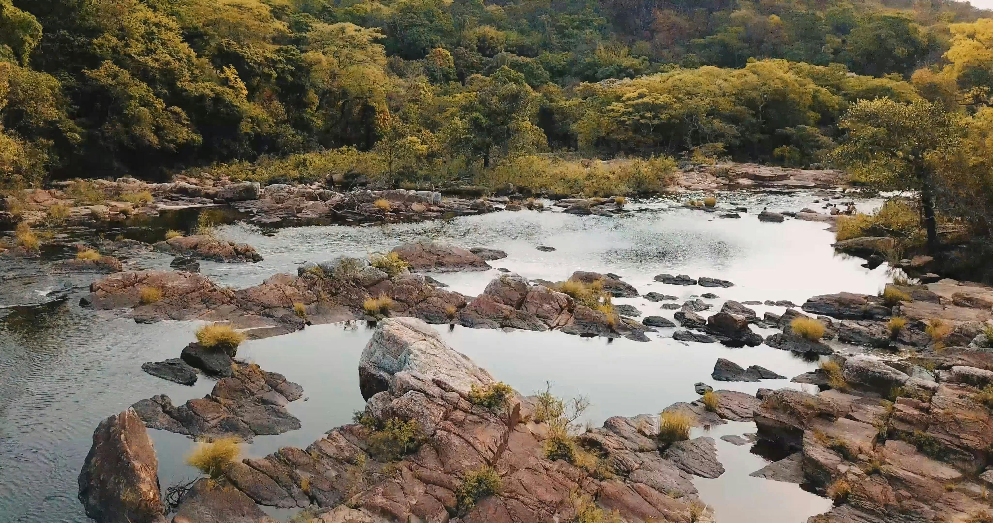 Aerial Footage of a River · Free Stock Video