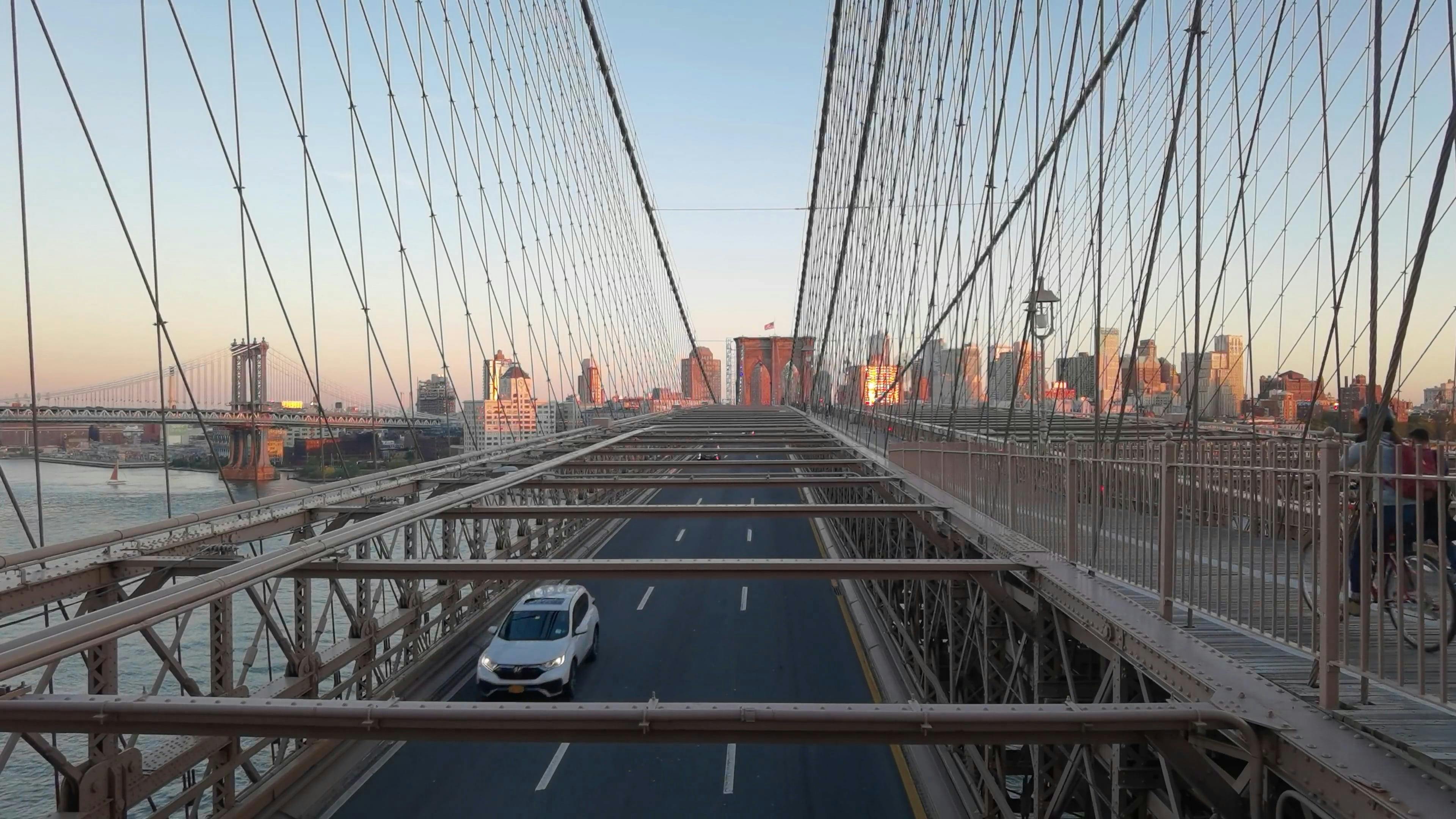 Cars Passing through a Bridge · Free Stock Video