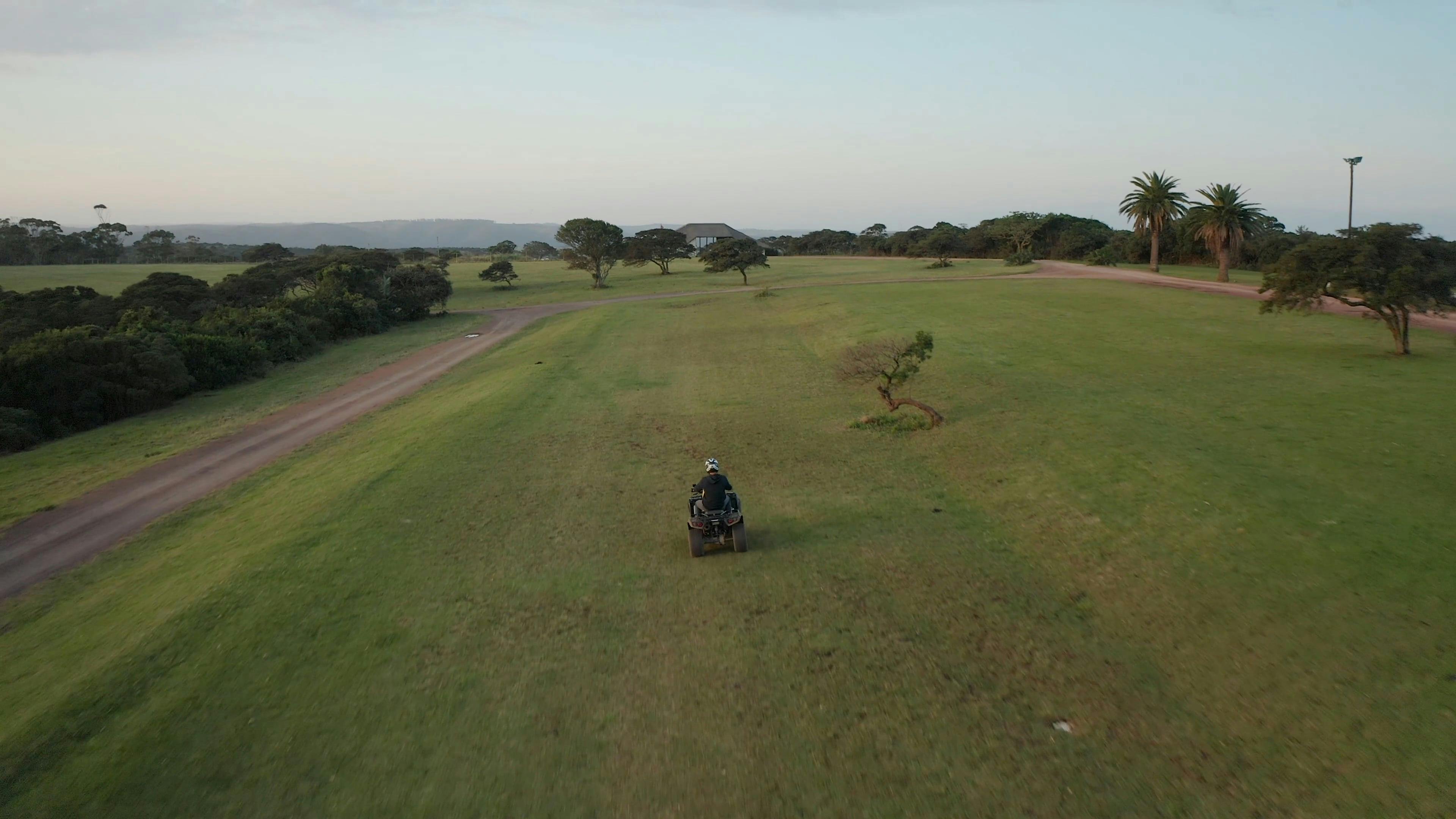 Drone Footage of a Person Riding an ATV Free Stock Video Footage ...