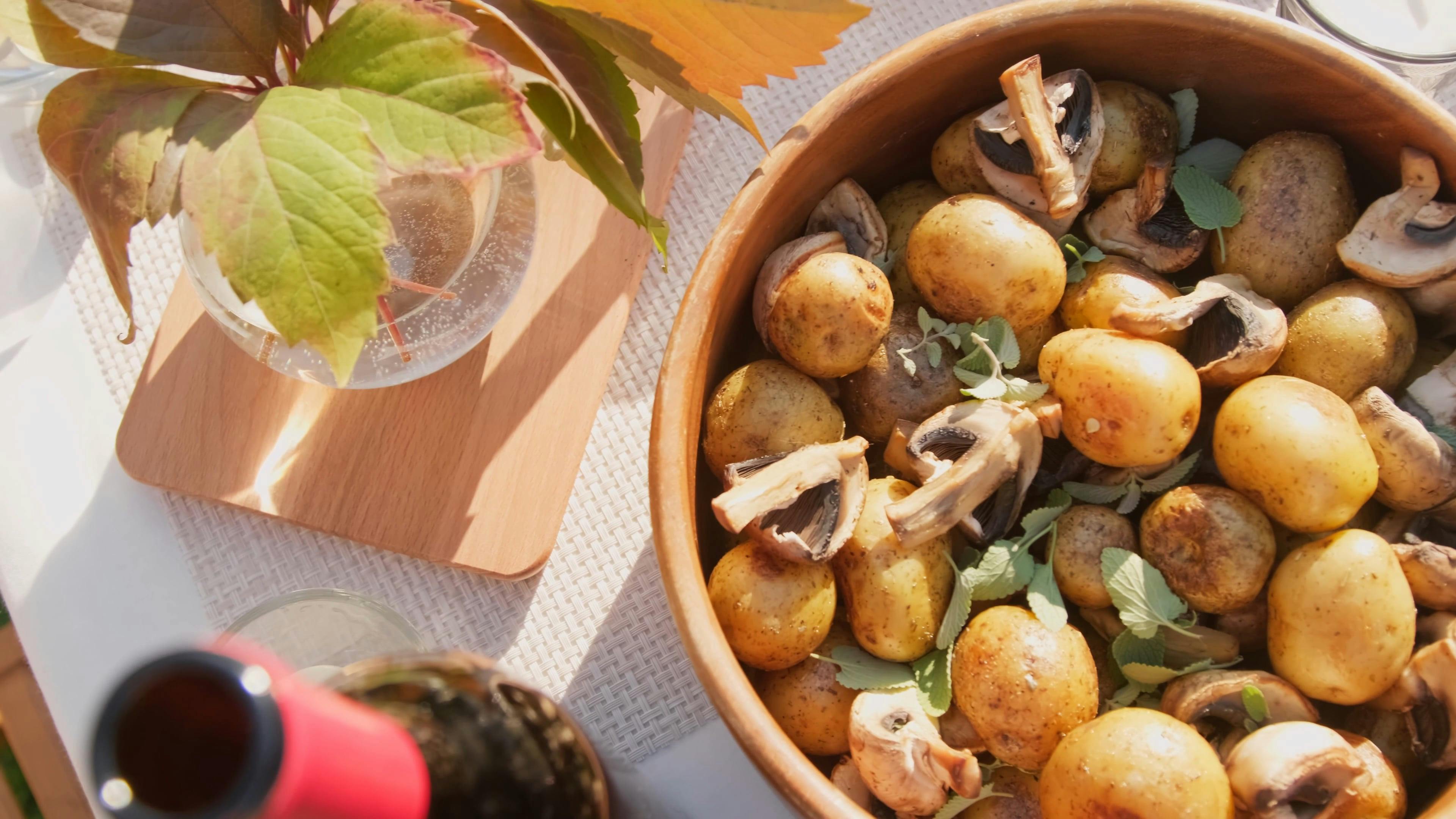 Close-Up View of a Delicious Cooked Food in a Bowl Free Stock Video ...