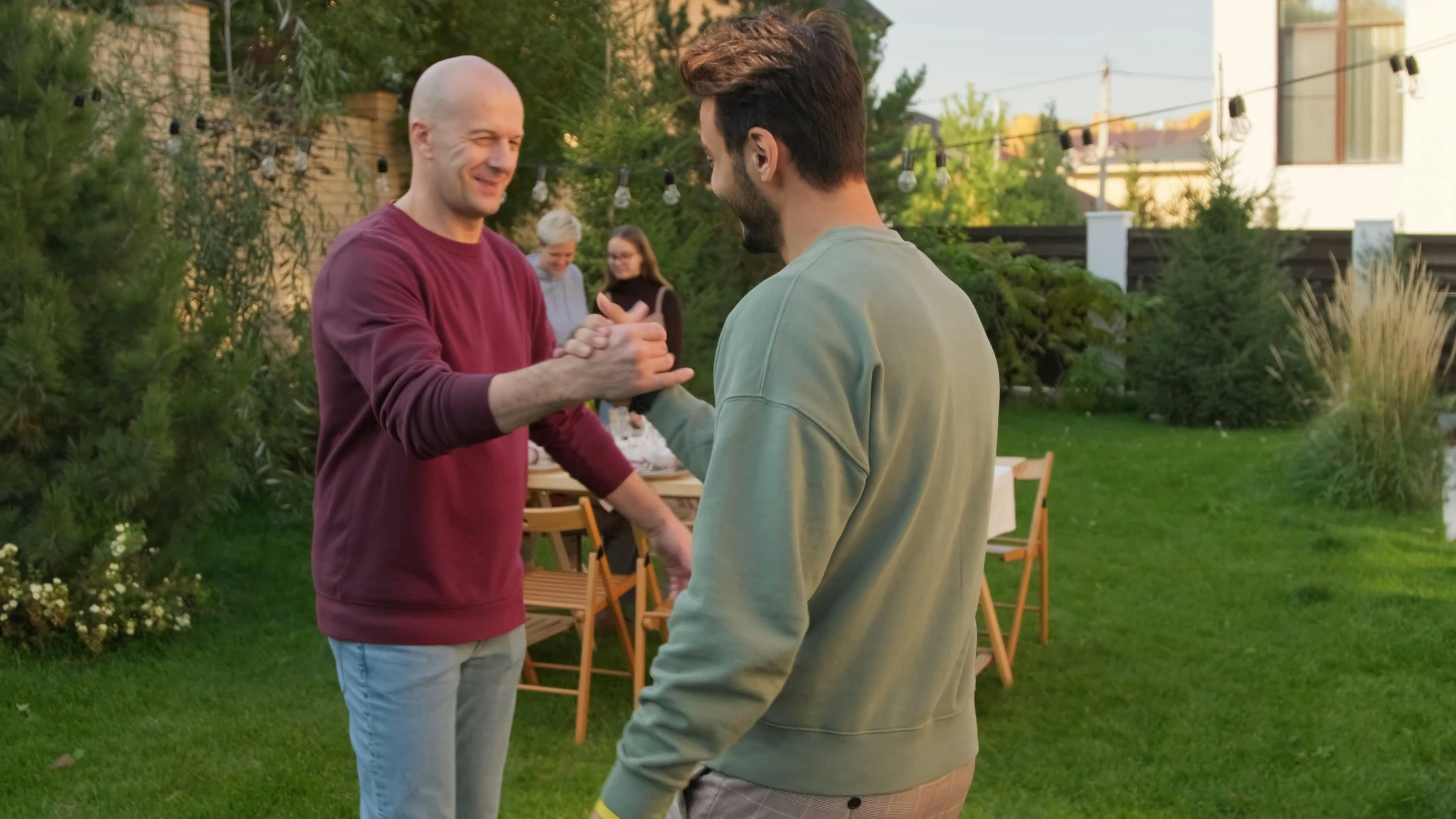 A Family Greeting Each Other · Free Stock Video
