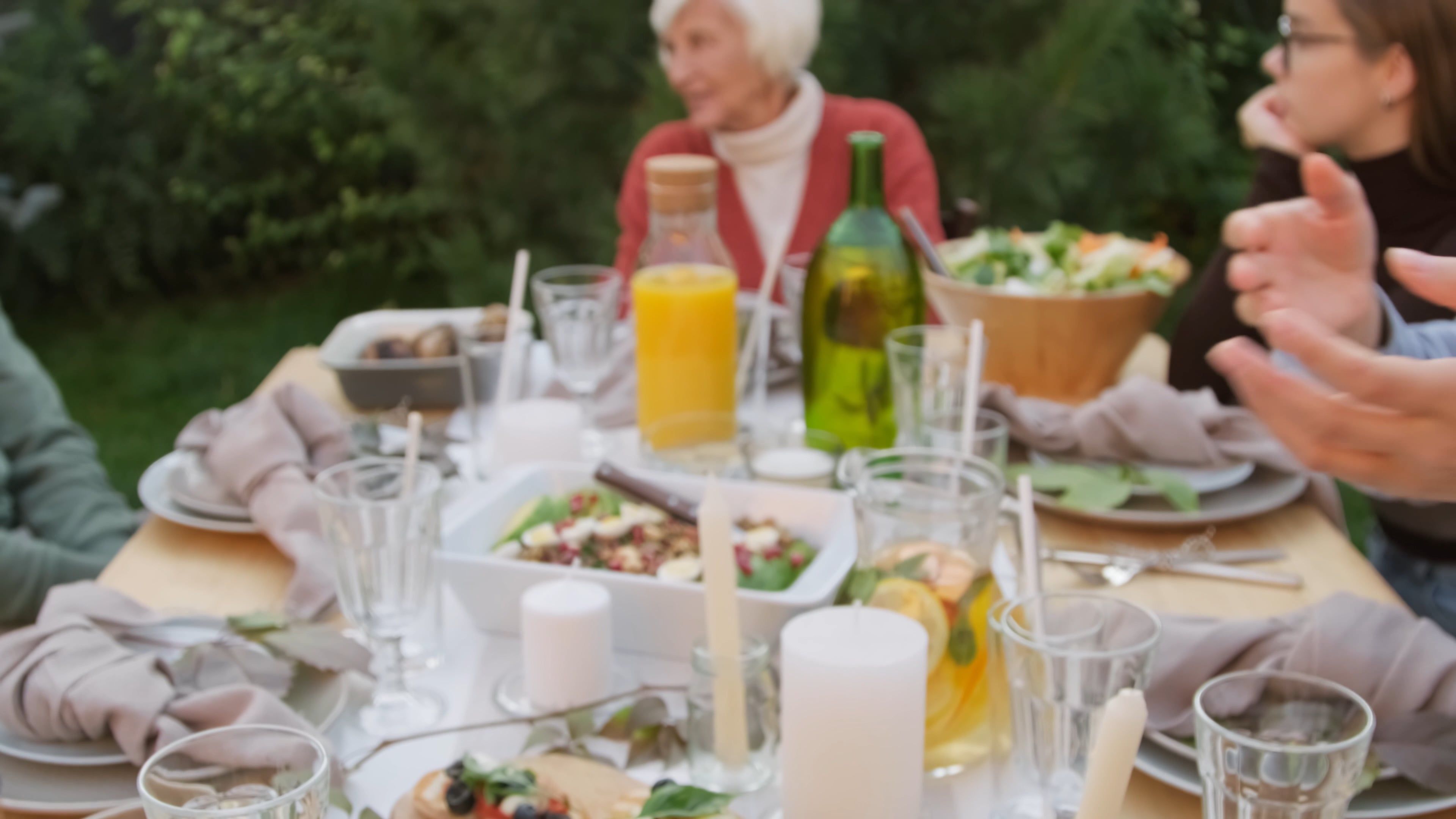Family Having a Dinner · Free Stock Video