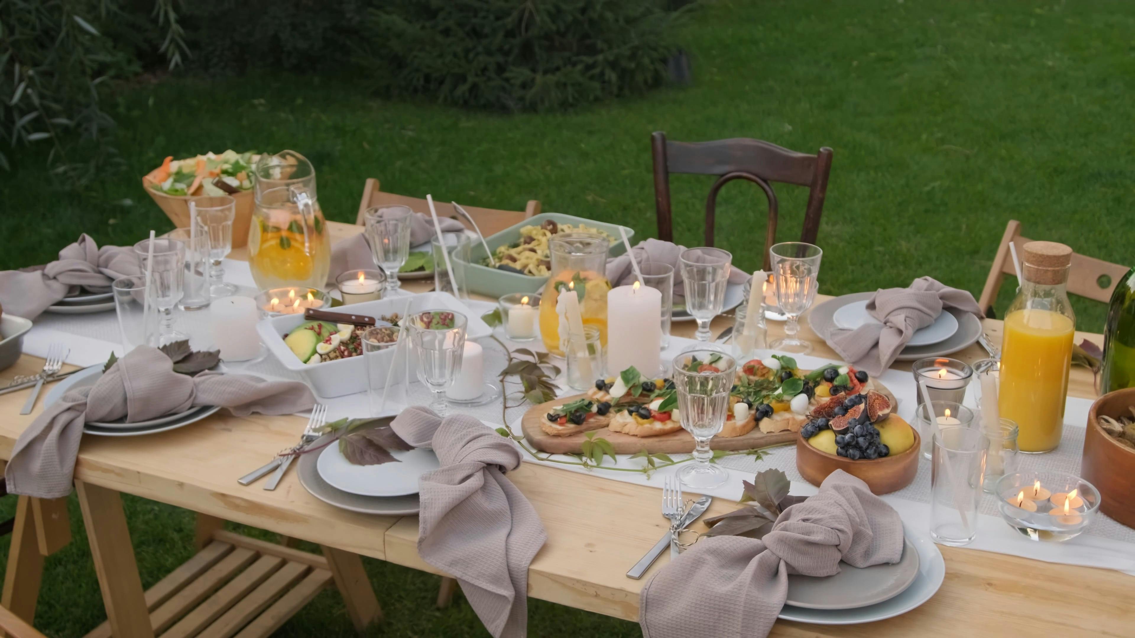 Beautiful Dinner Table Free Stock Video Footage, Royalty-Free 4K & HD ...