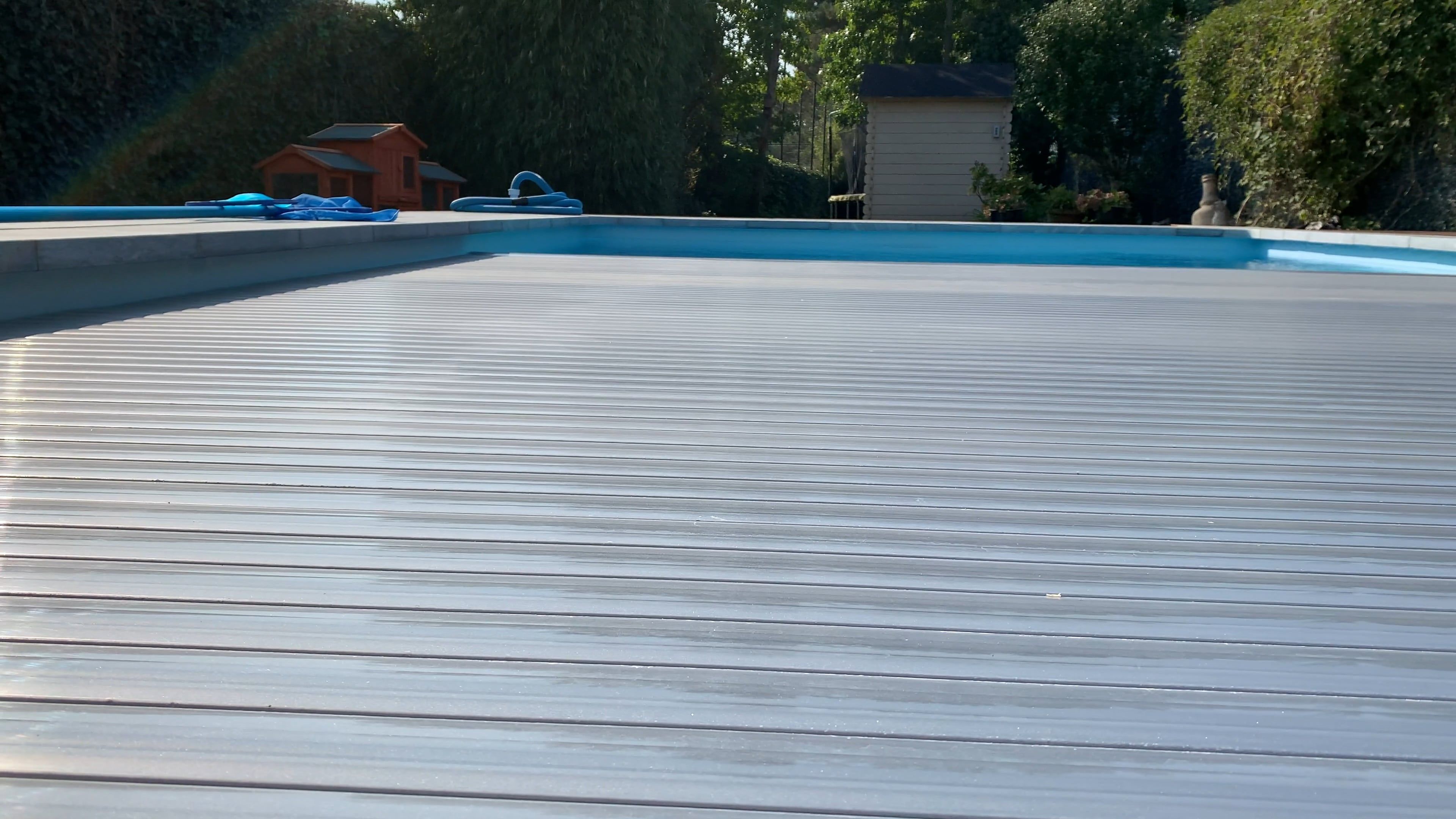 Opening Up the Swimming Pool Cover Free Stock Video Footage, Royalty ...