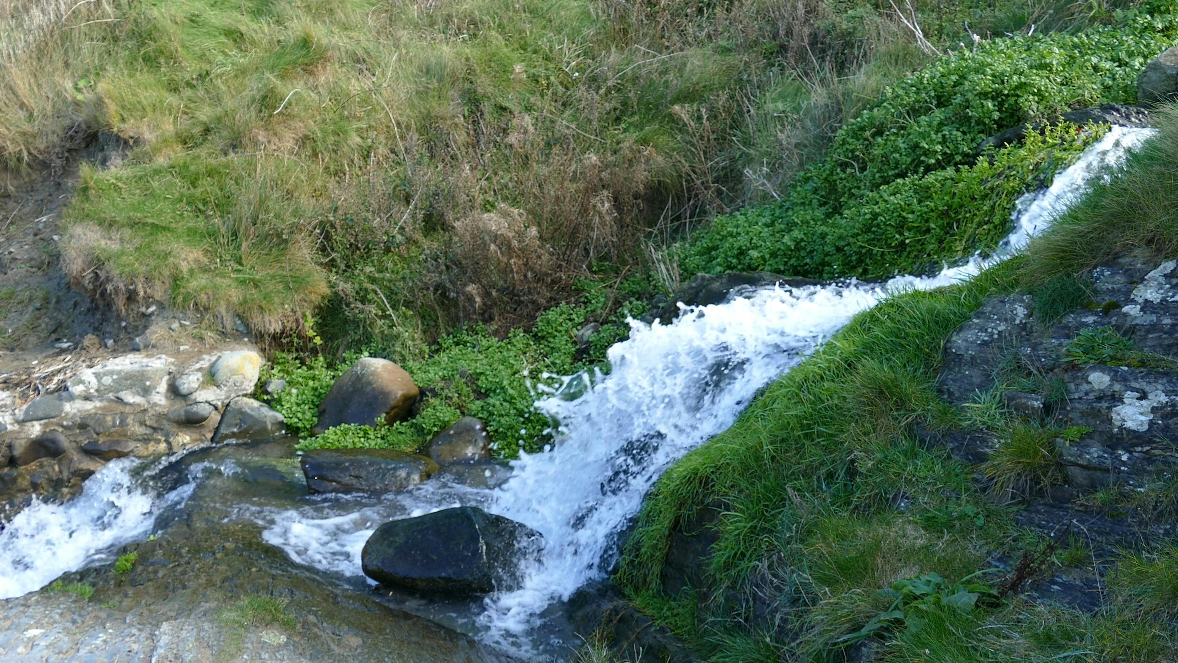 A Water Flowing in a Cascade · Free Stock Video