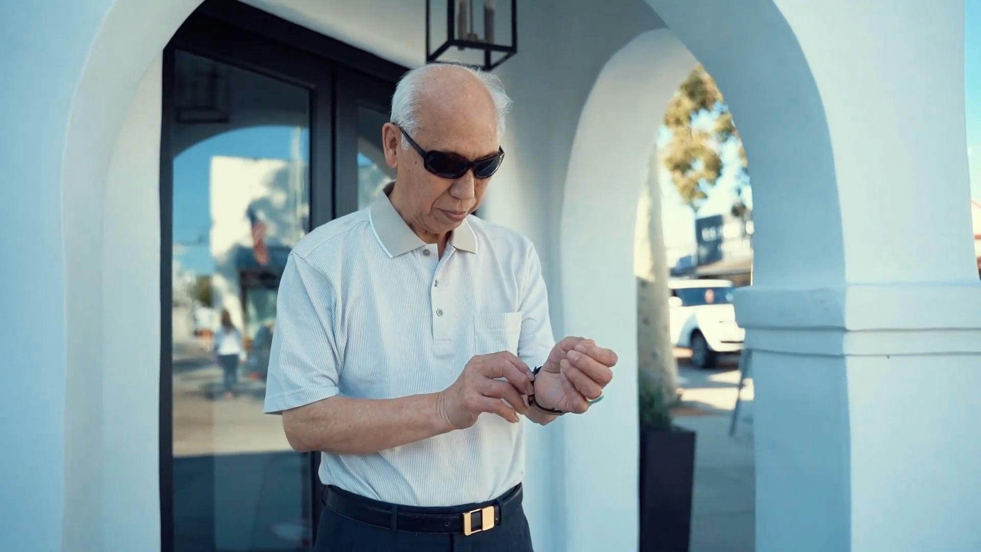 An Elderly Man Looking At Time While Waiting Free Stock Video Footage ...